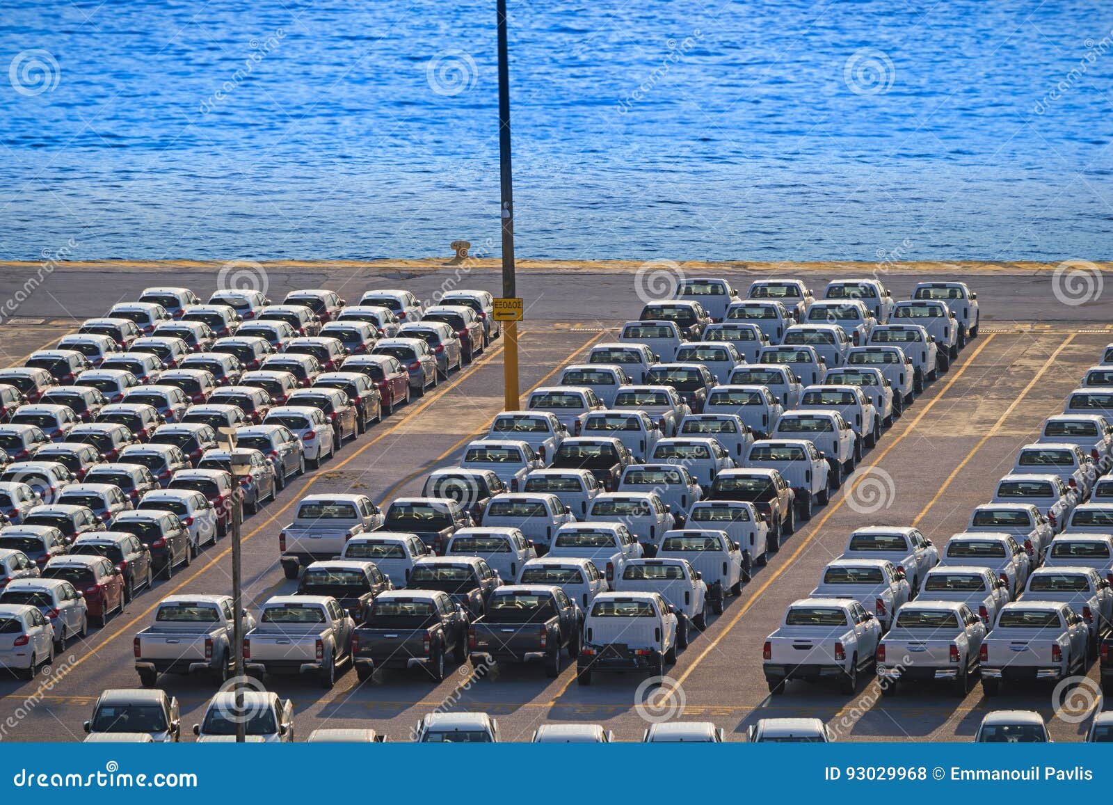 Vehicle Transportation Terminal Editorial Stock Photo - Image of boat ...