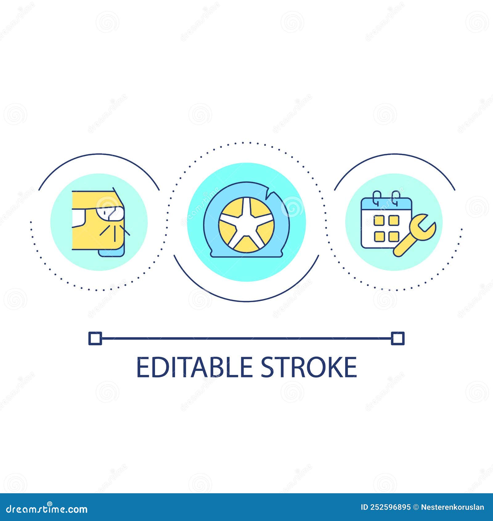 Vehicle Troubleshooting Service Loop Concept Icon Stock Vector ... Vehicle Troubleshooting Service Loop Concept Icon Stock Vector ...