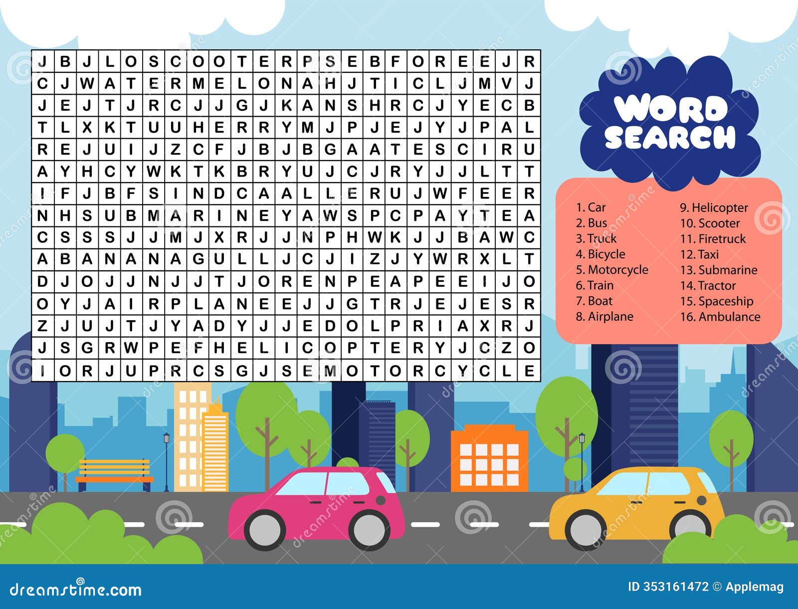 Learn English while Teaching Kids about Different Types of Vehicles ...