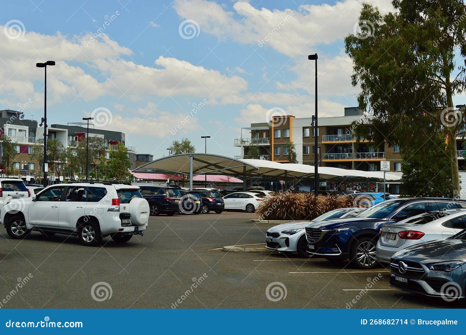 Vehicles in the Car Park of a Shopping Mall Editorial Stock Image ...