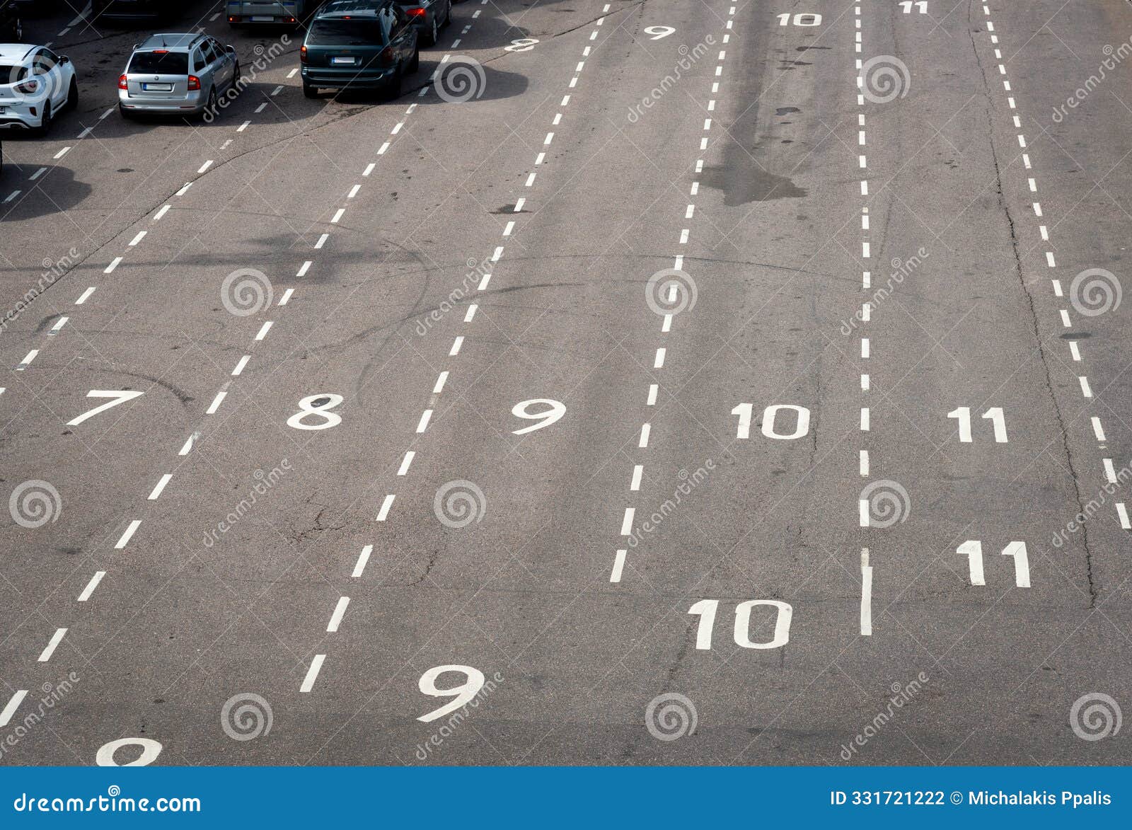 Vehicles in a Raw on the Port Terminal Ready for Loading in a Ferry ...