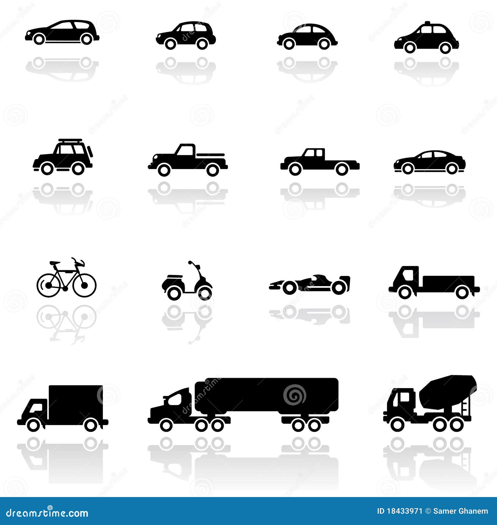 Veicoli Stabiliti Dell'icona Illustrazione Vettoriale - Illustrazione ...