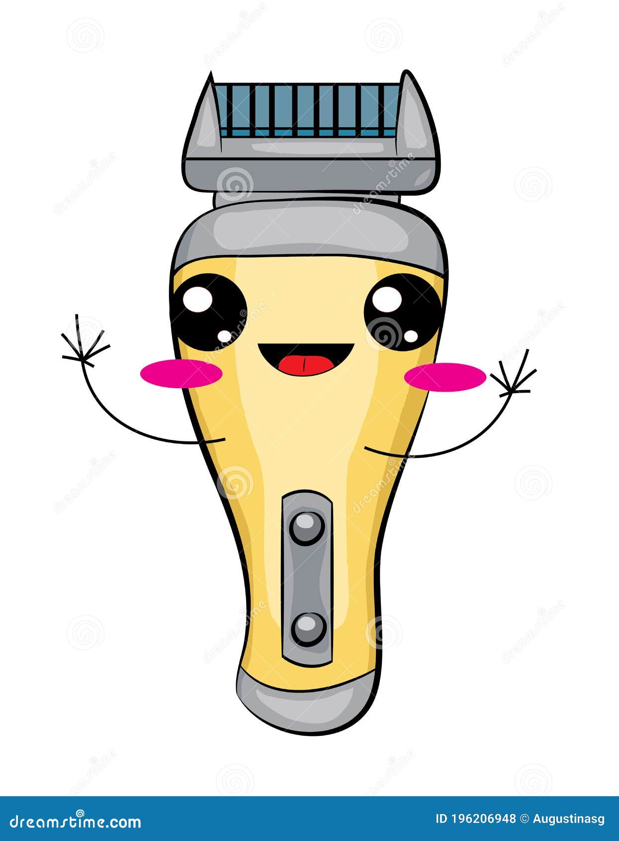 Cute Cartoon Illustration Of Barber Shaver | CartoonDealer.com #196206948