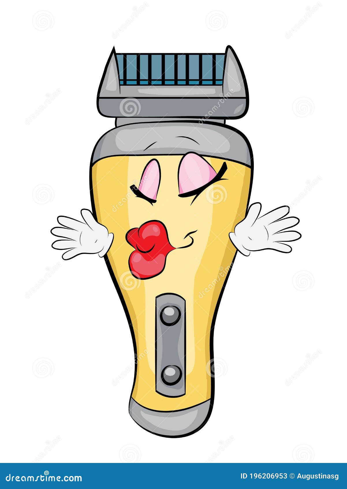 Barber Shaver Logo Design Inspiration Cartoon Vector | CartoonDealer ...