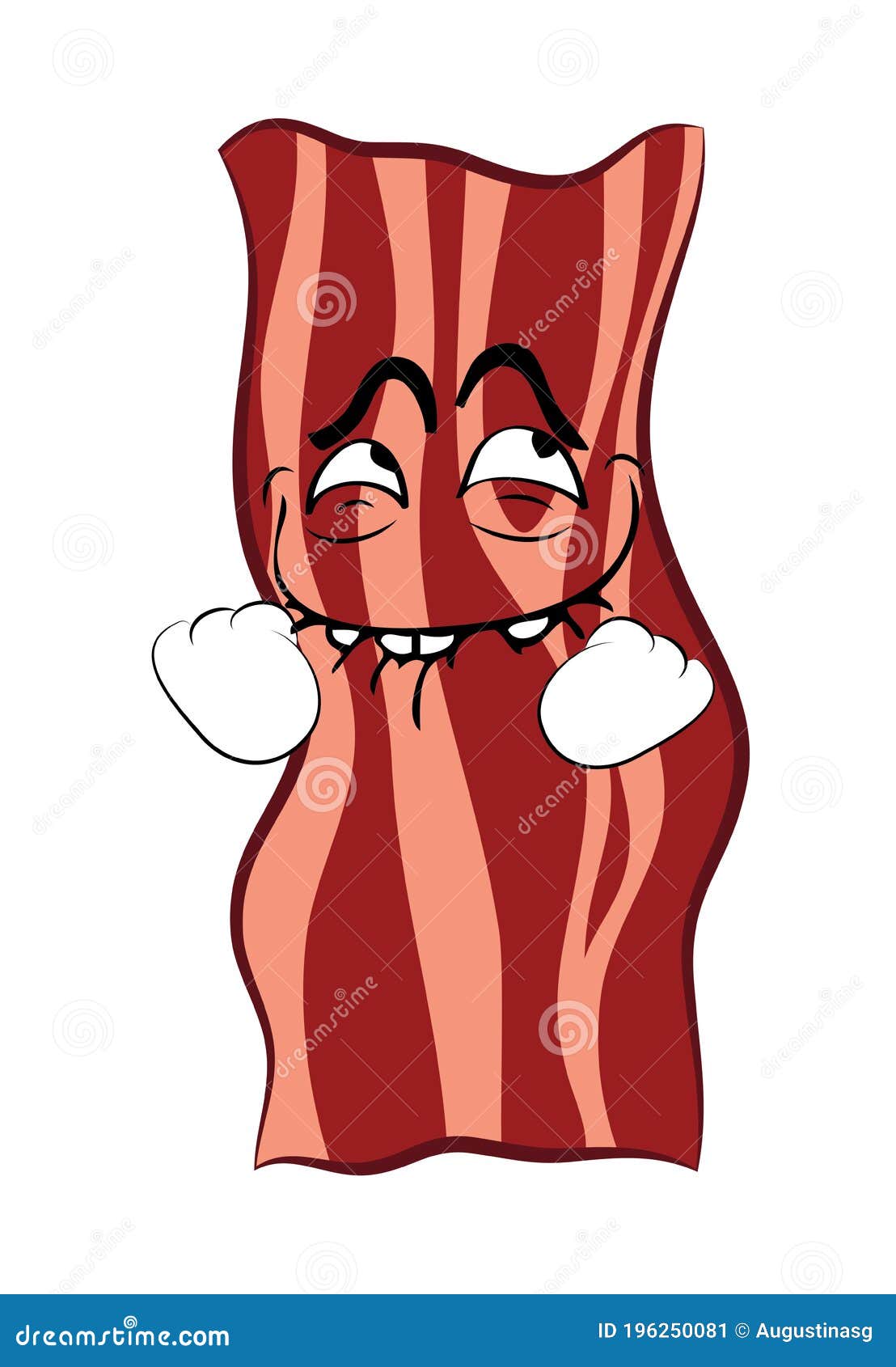 Comic Internet Meme Illustration of Bacon Stock Illustration ...