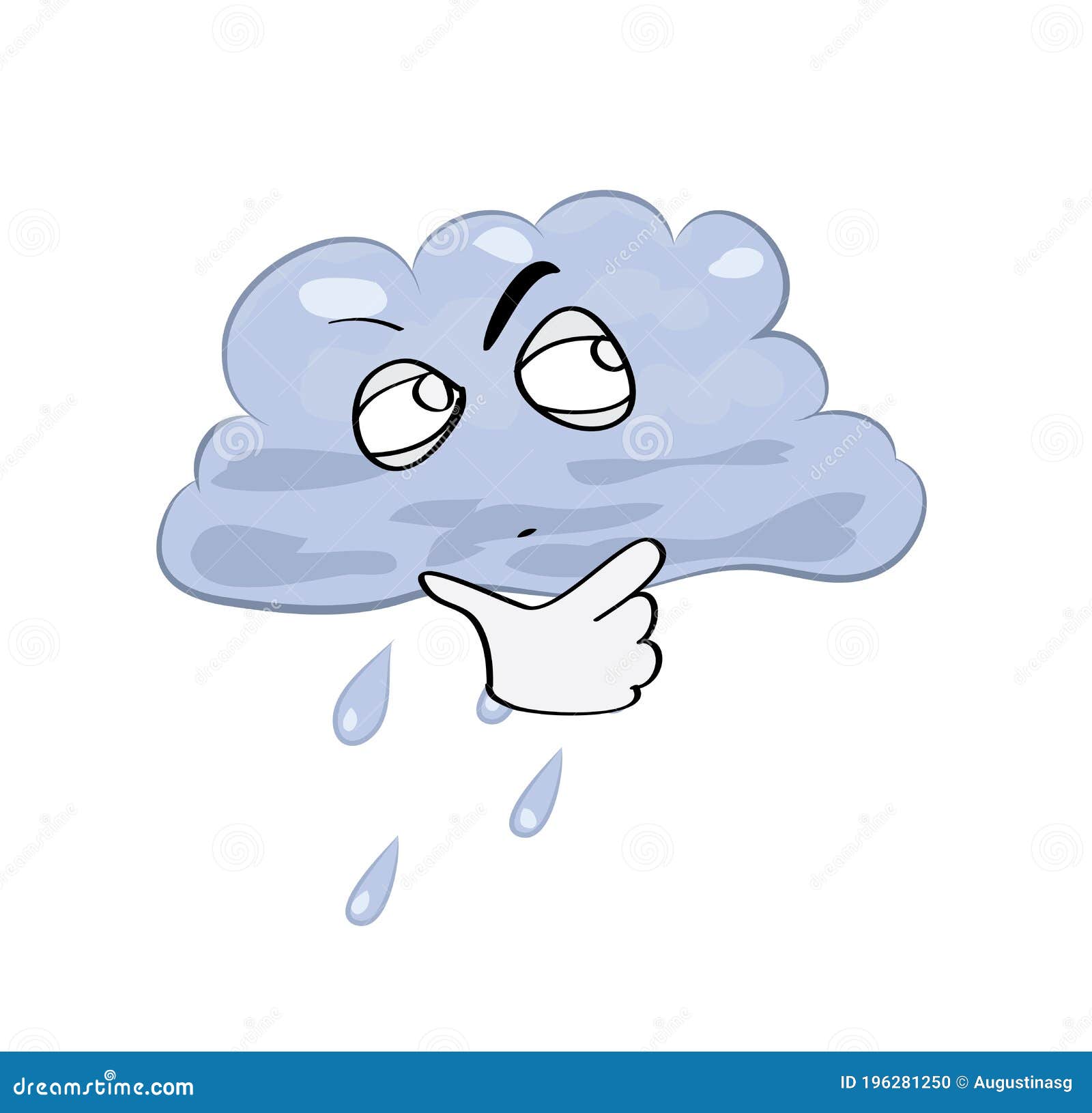 Curious Internet Meme Illustration Of Rain Cloud | CartoonDealer.com ...