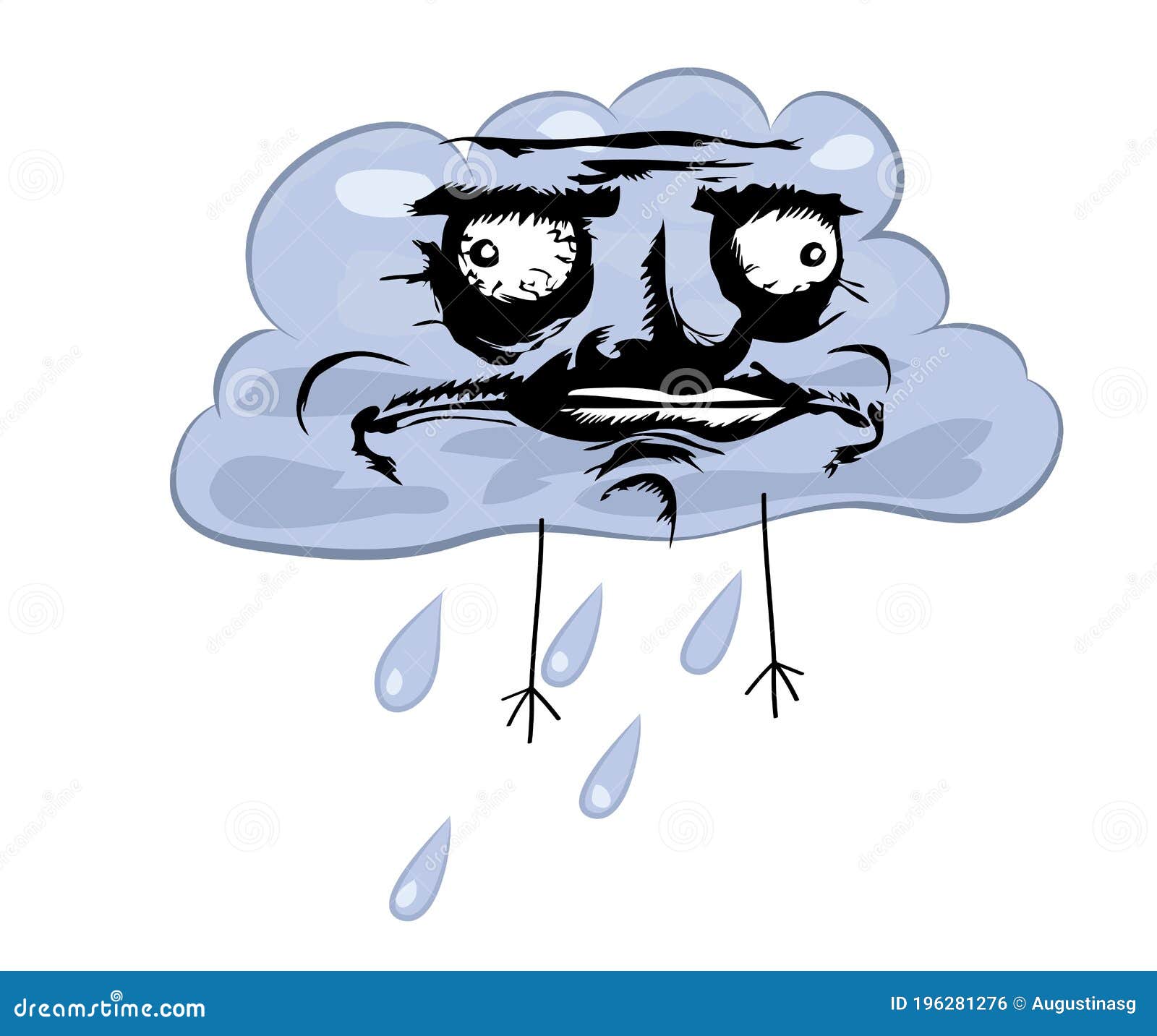 Troll Internet Meme Illustration of Rain Cloud Stock Illustration ...