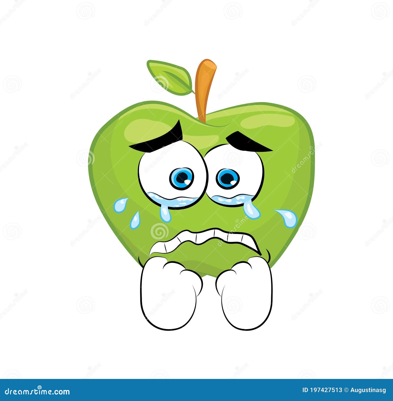Crying Apple Stock Photo | CartoonDealer.com #21759948