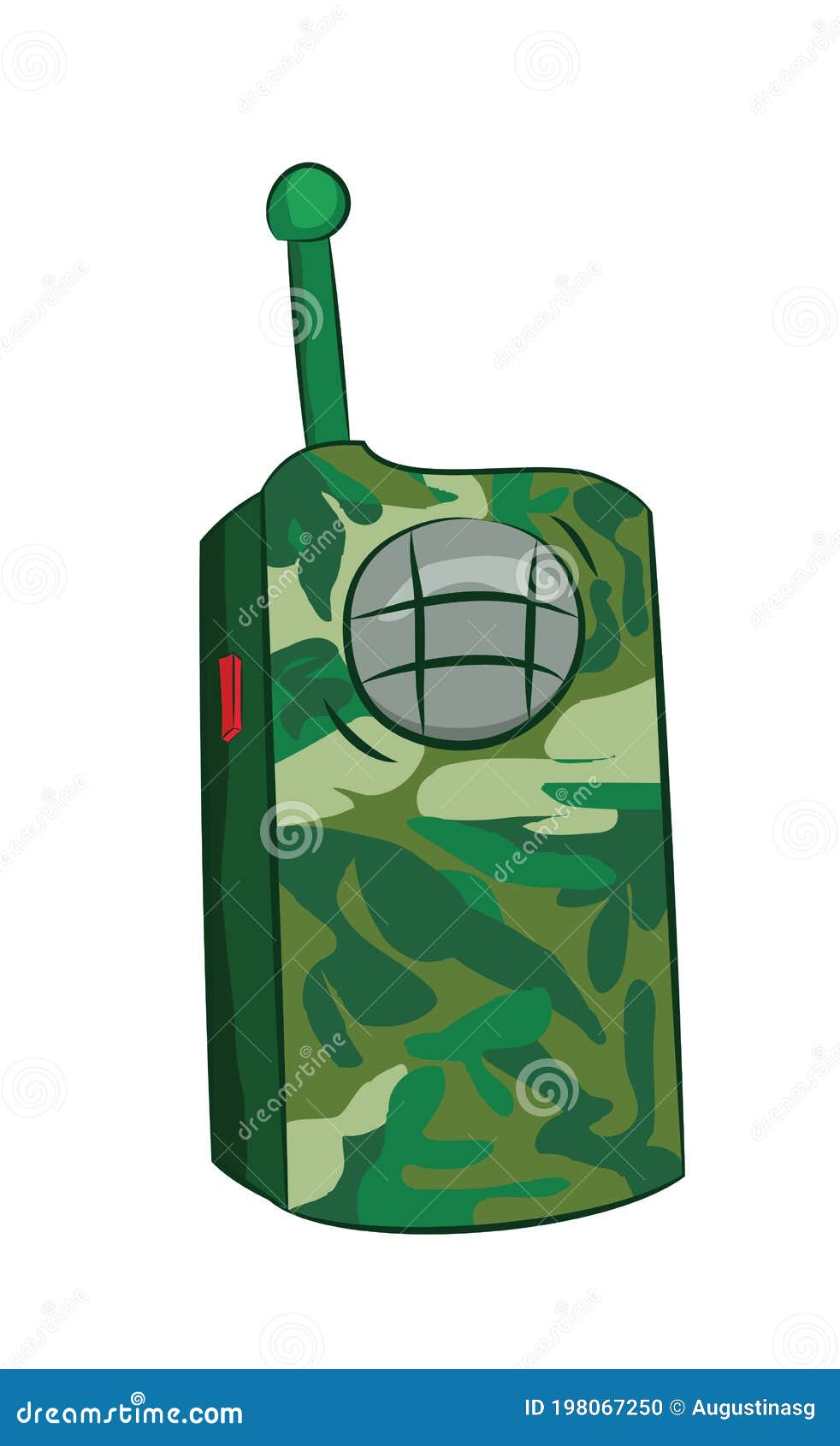 Military Radio Station Illustration Stock Illustration - Illustration ...