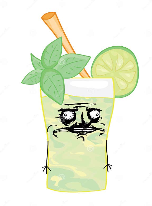 Troll Internet Meme Illustration of Mojito Cocktail Stock Illustration ...