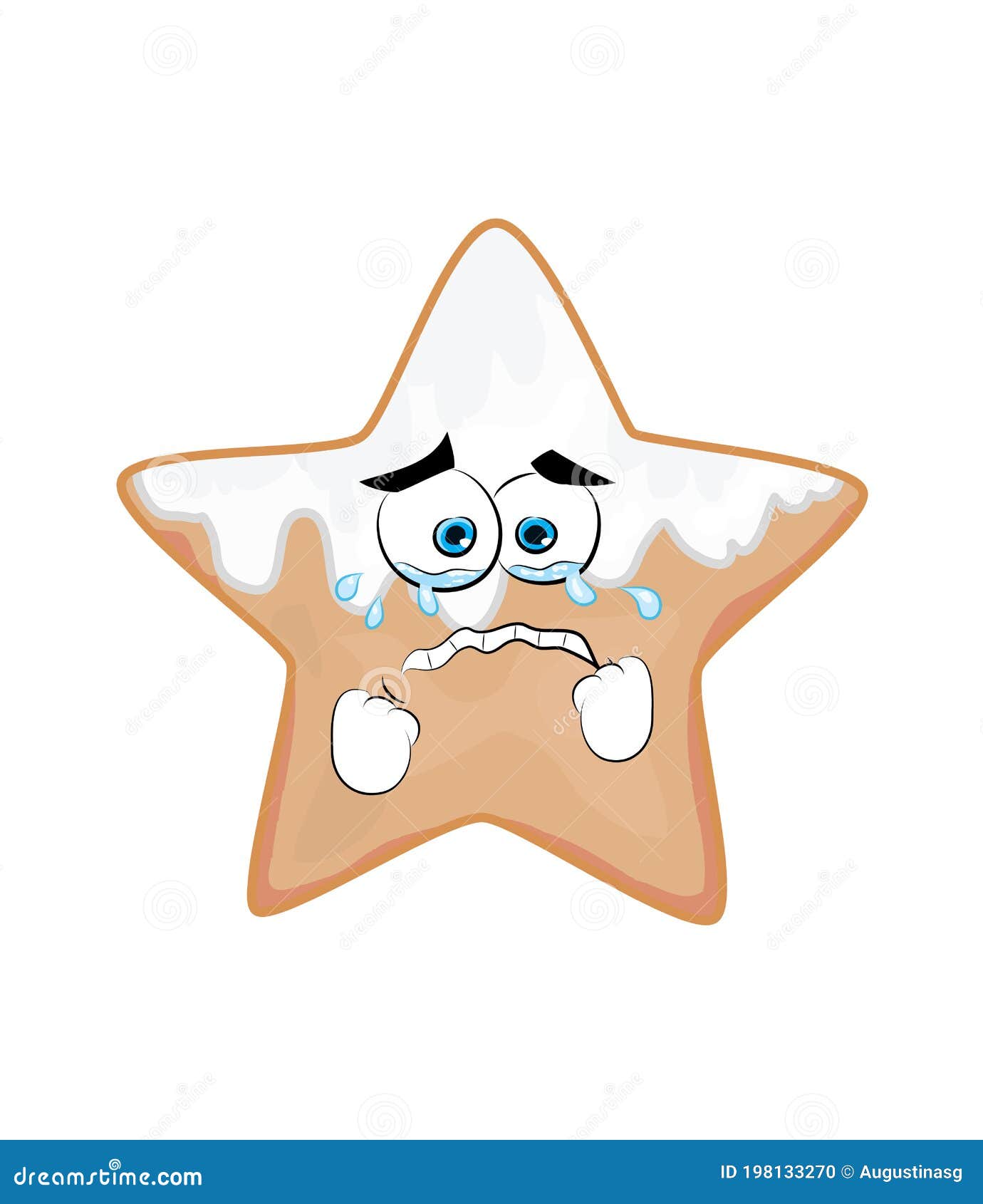 Crying Star, Vector Or Color Illustration | CartoonDealer.com #160162969