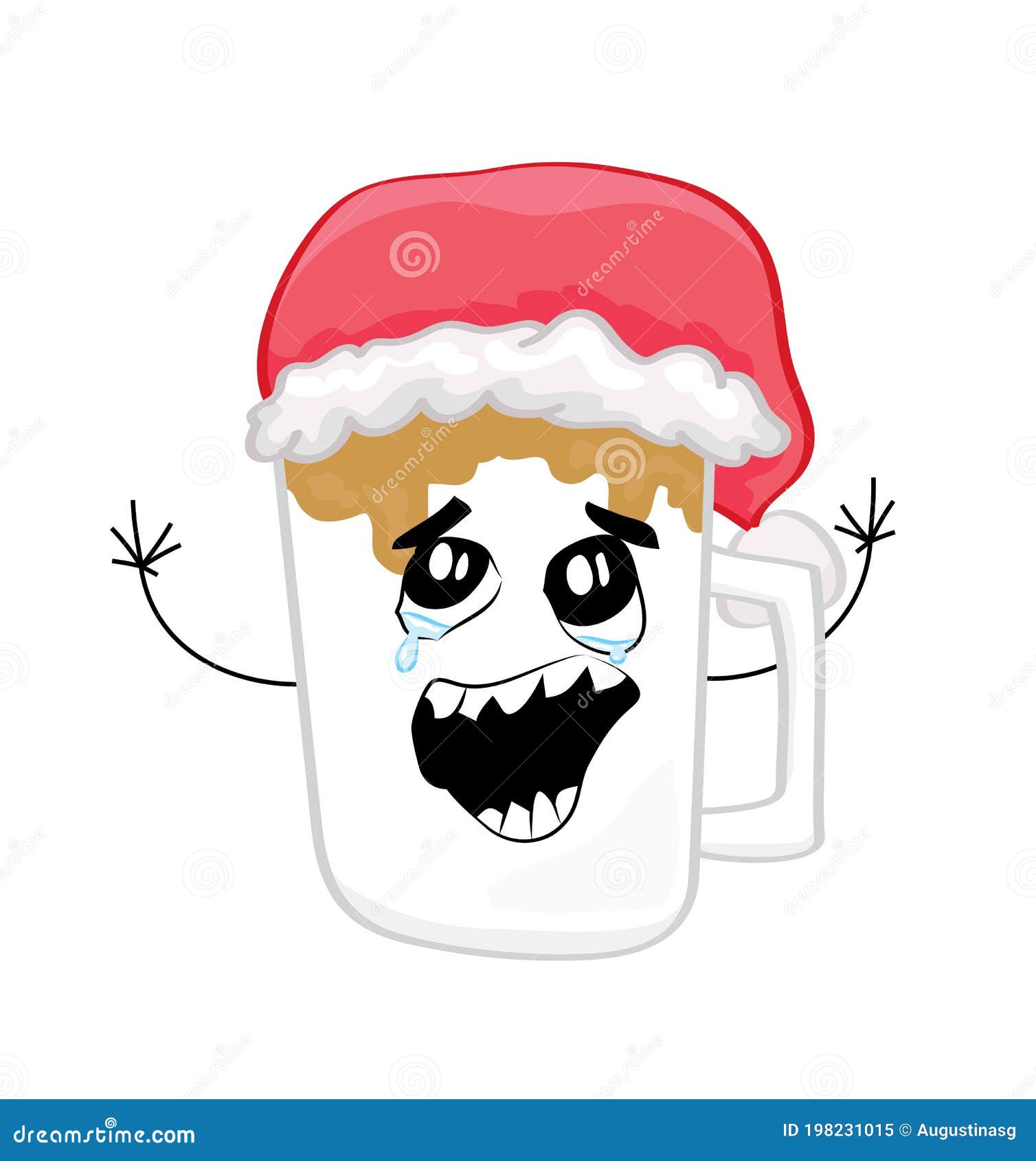 Crying Coffee Vending Machine In A Karakter Vector Illustration ...