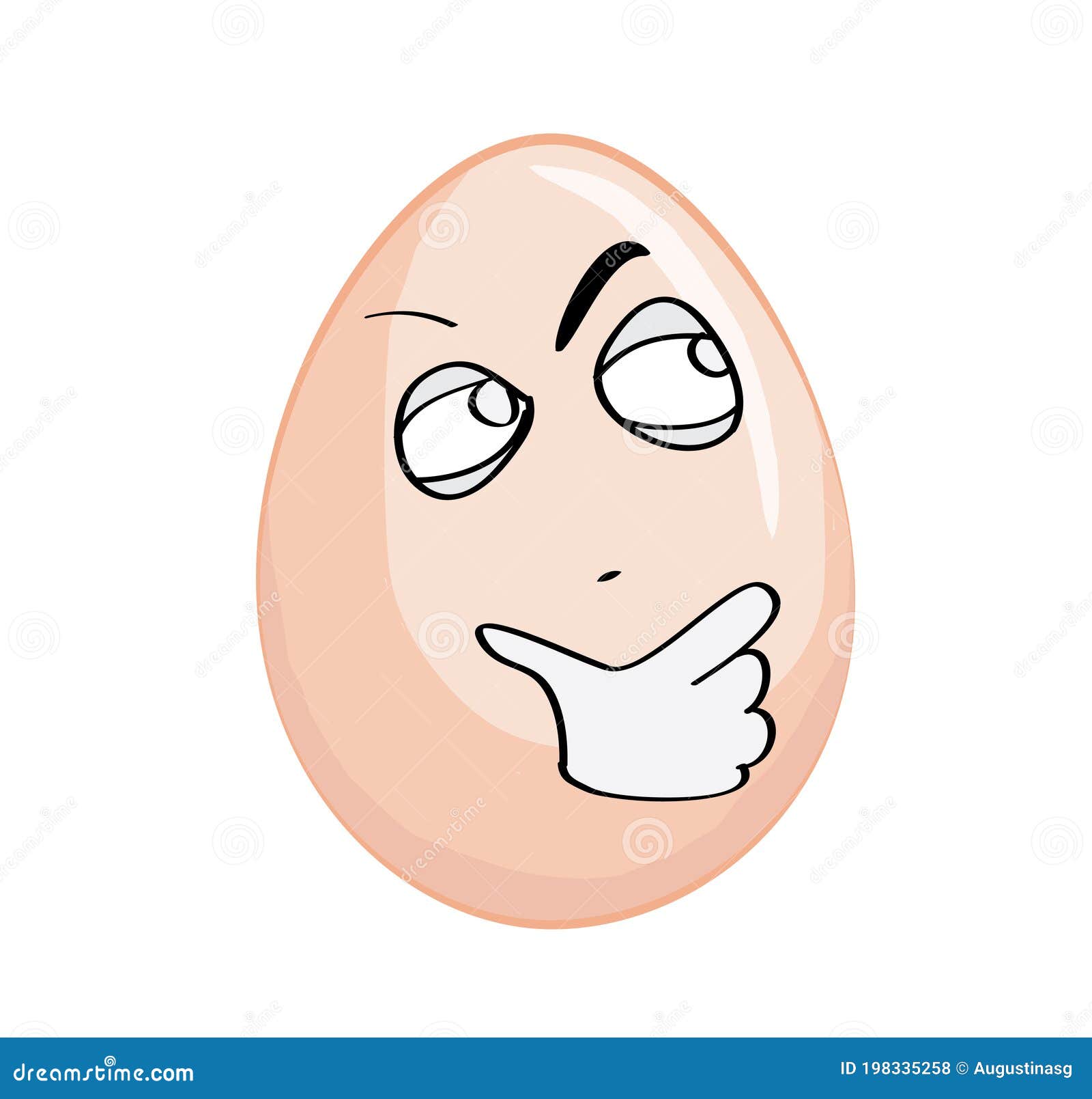 Curious Internet Meme Illustration Of Egg Royalty-Free Cartoon ...