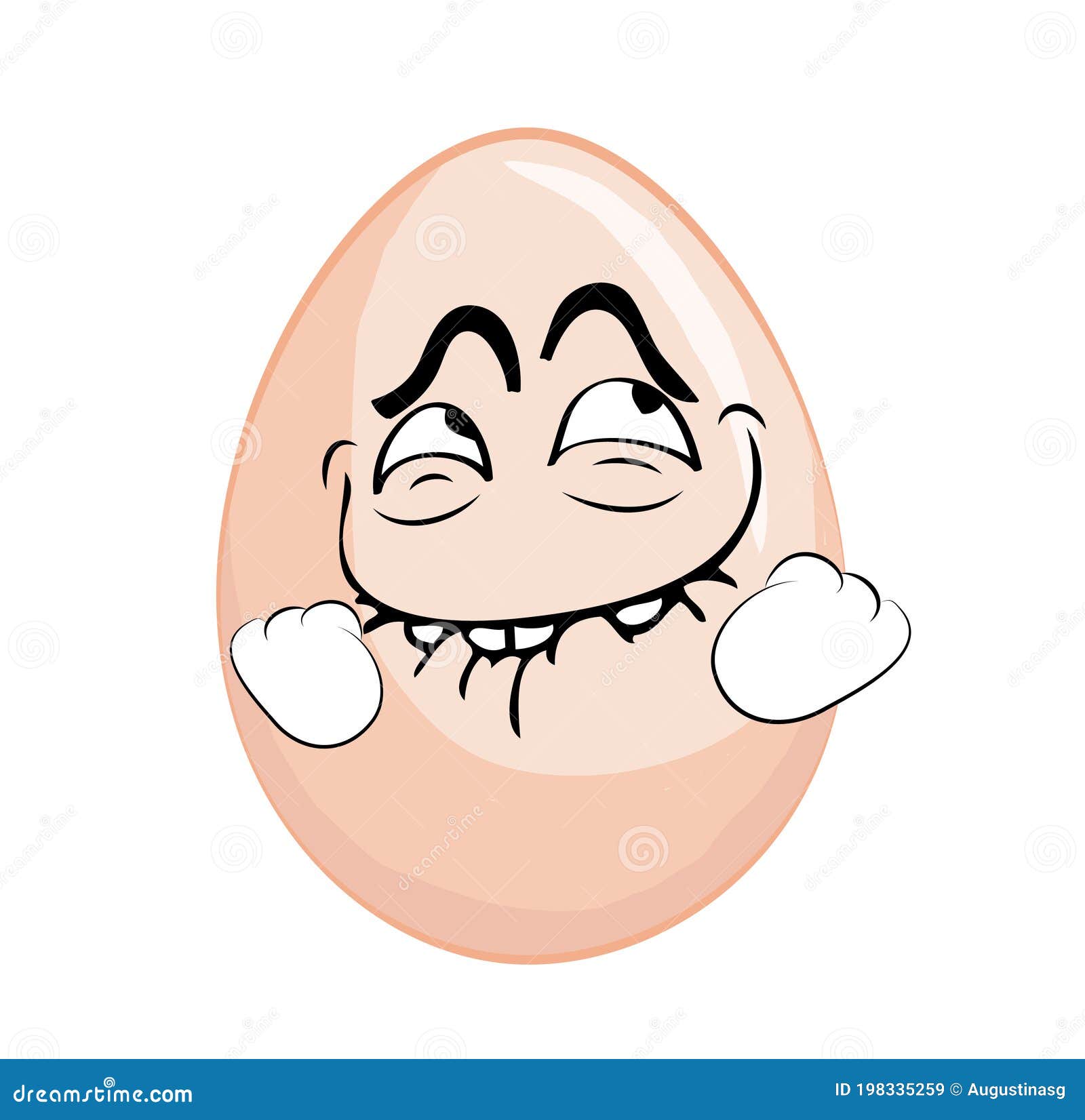 Comic Internet Meme Illustration of Egg Stock Illustration ...