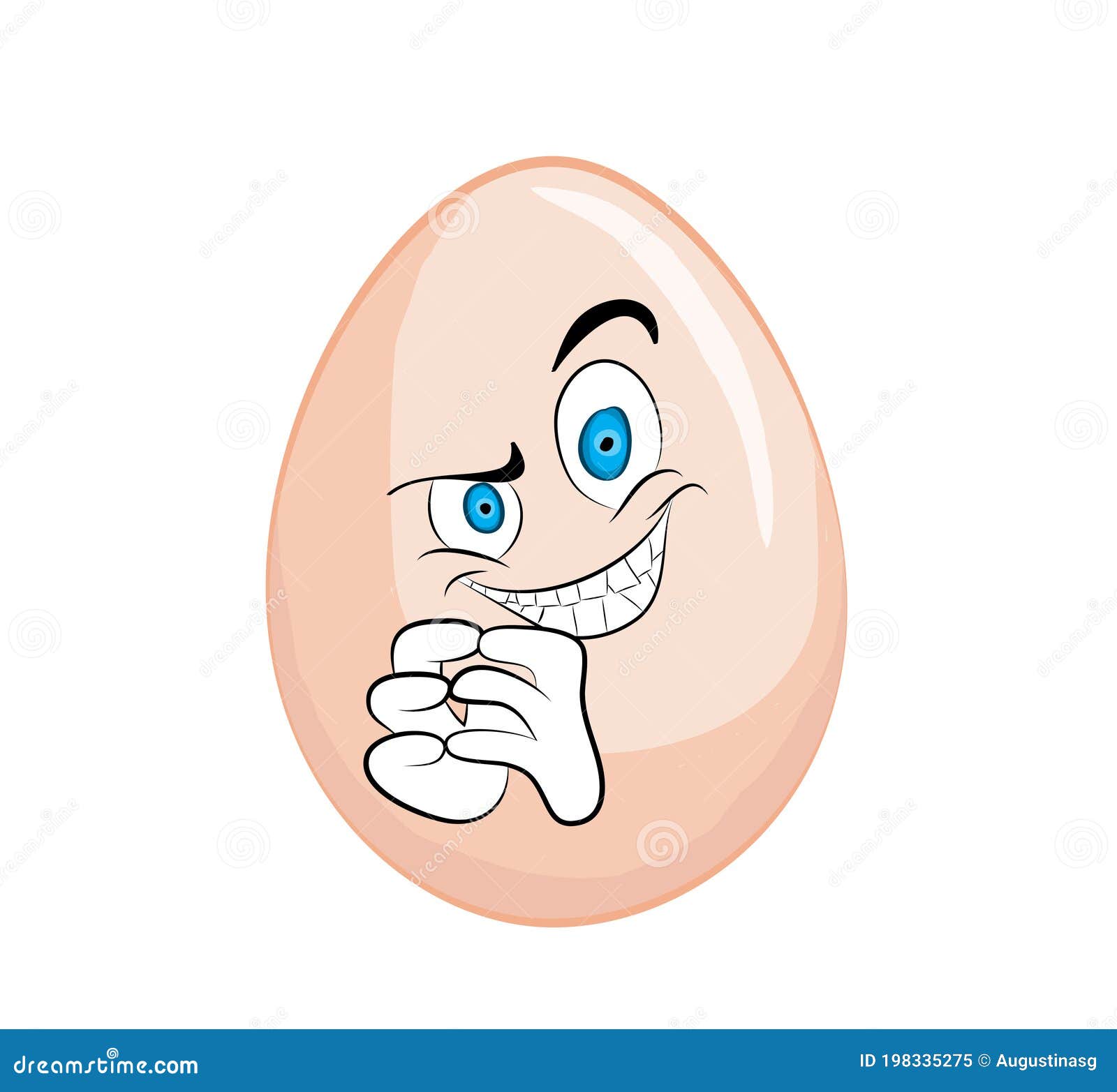 Evil Cartoon Illustration Of Egg | CartoonDealer.com #198335275