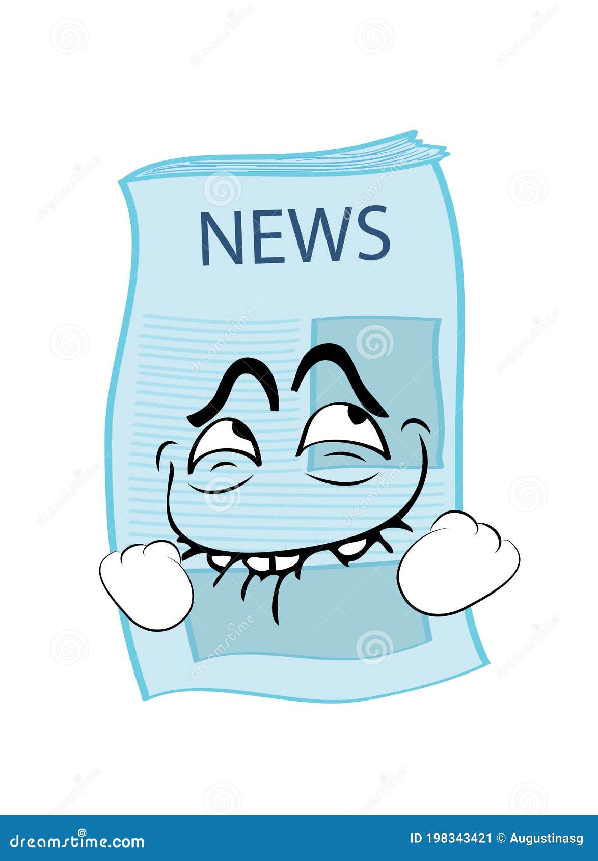 Comic Internet Meme Illustration Of Newspapper Royalty-Free Cartoon ...