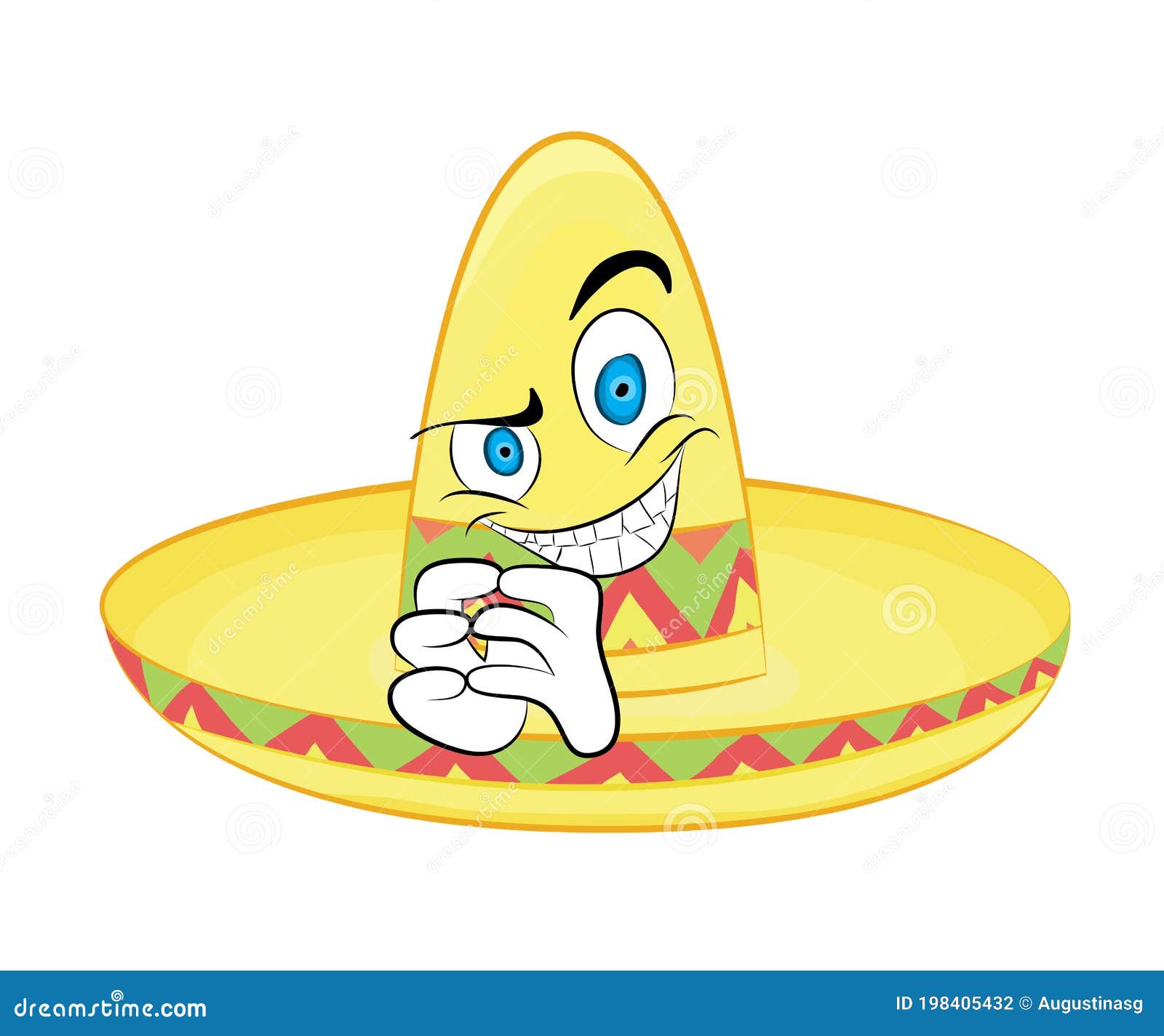 Evil Cartoon Illustration Of Sombrero | CartoonDealer.com #198405432