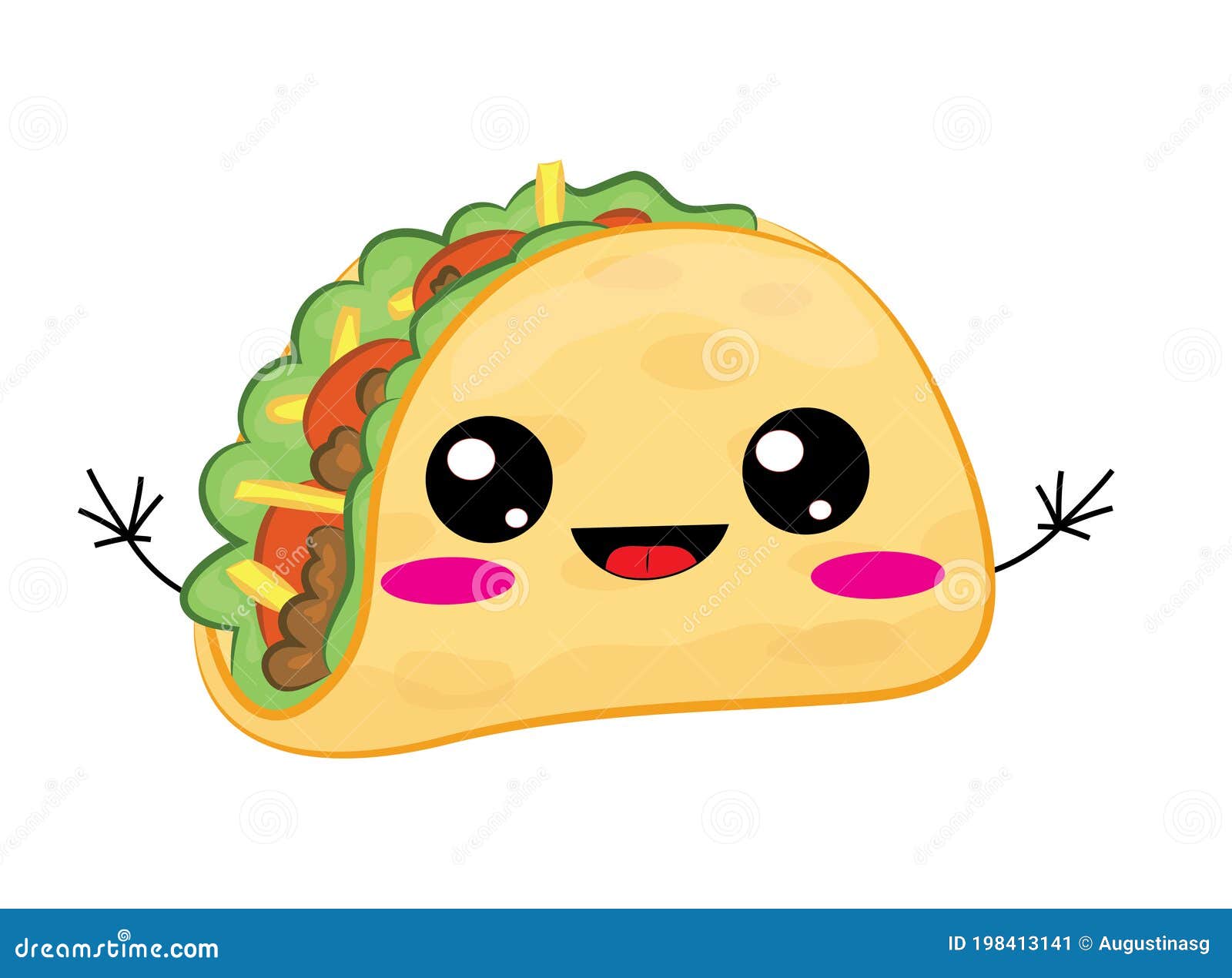 Cute Taco Cartoon Illustration Vector Icon. Concept Premium Vector Food ... Cute Taco Cartoon Illustration Vector Icon. Concept Premium Vector Food ...