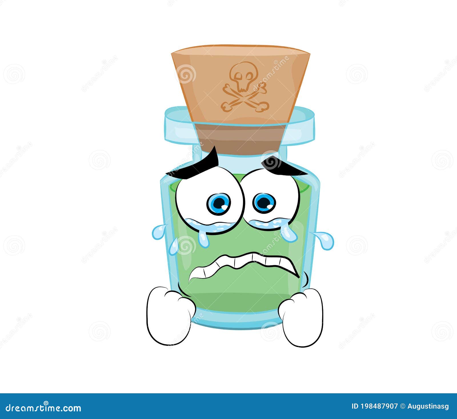 Crying Skull Vector Sticker | CartoonDealer.com #124557888