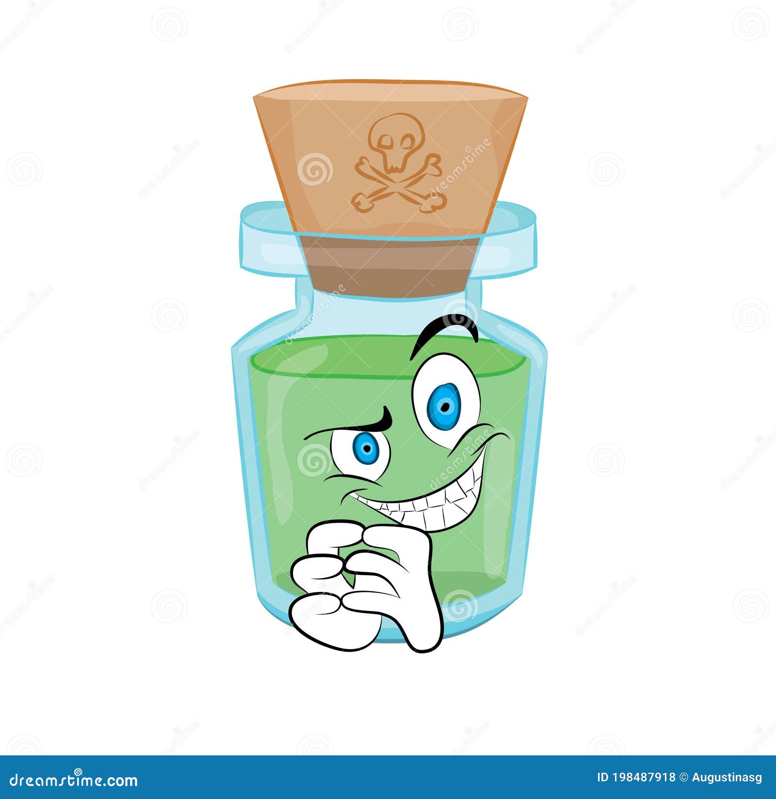 Evil Poison Ivy Villain Cartoon Character Vector Illustration ...