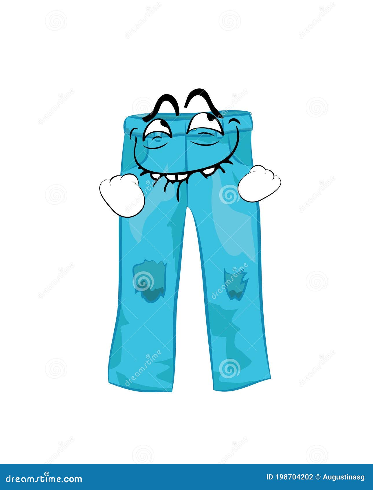 Comic Internet Meme Illustration of Blue Jeans Stock Illustration ...