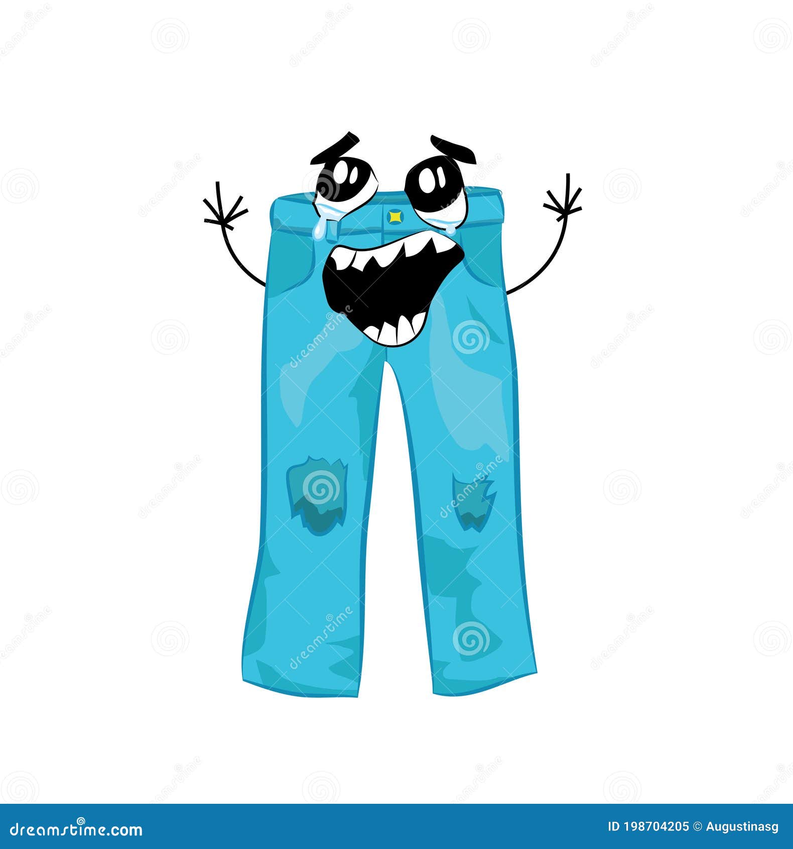 Crying Internet Meme Illustration of Blue Jeans Stock Illustration ...