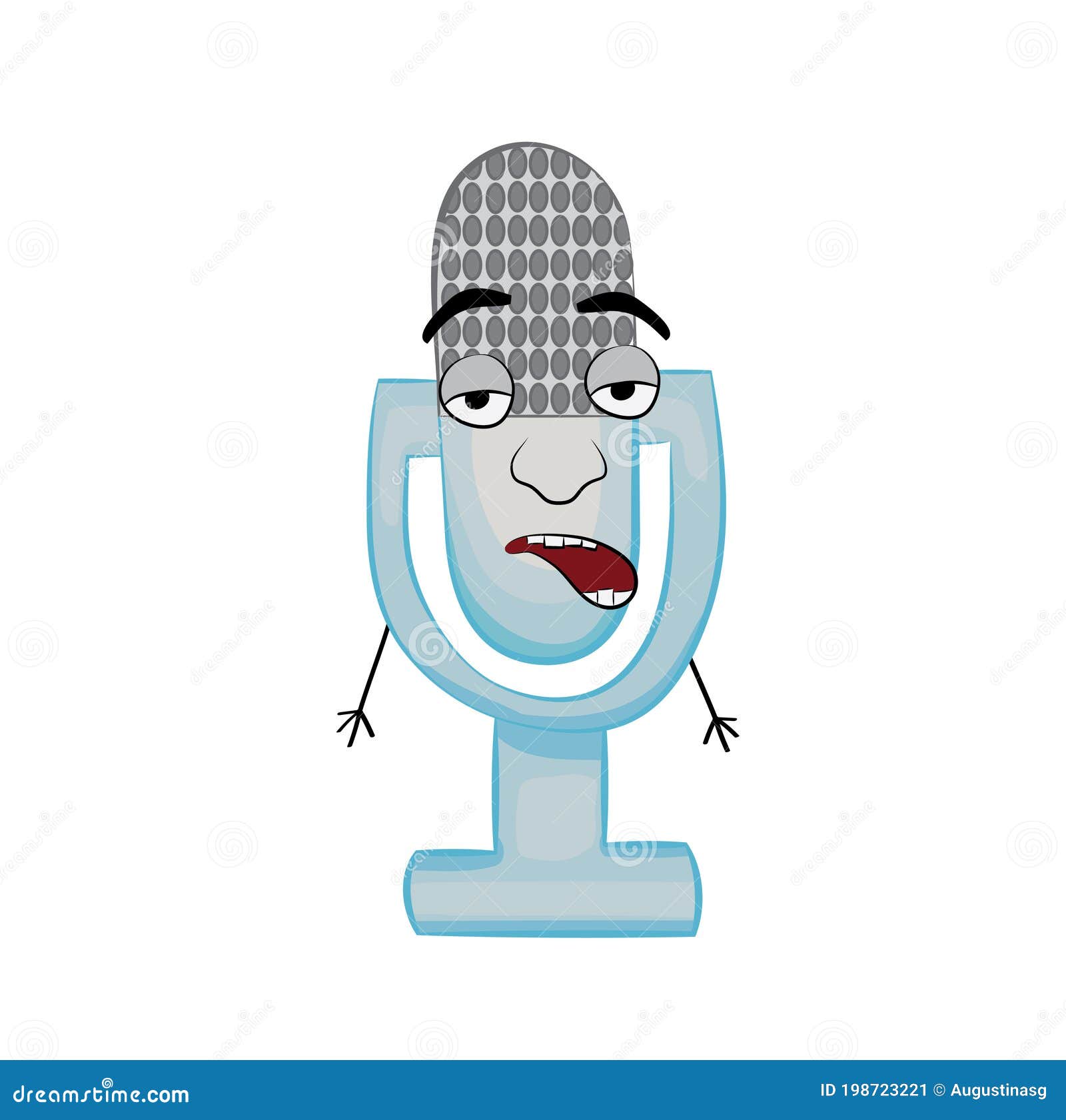 Microphone Illustrated With Black And Golden Color Backgrounds Vector ...