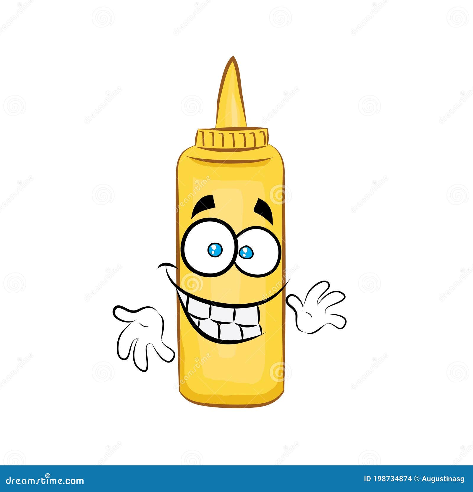 Happy Mustard Bottle