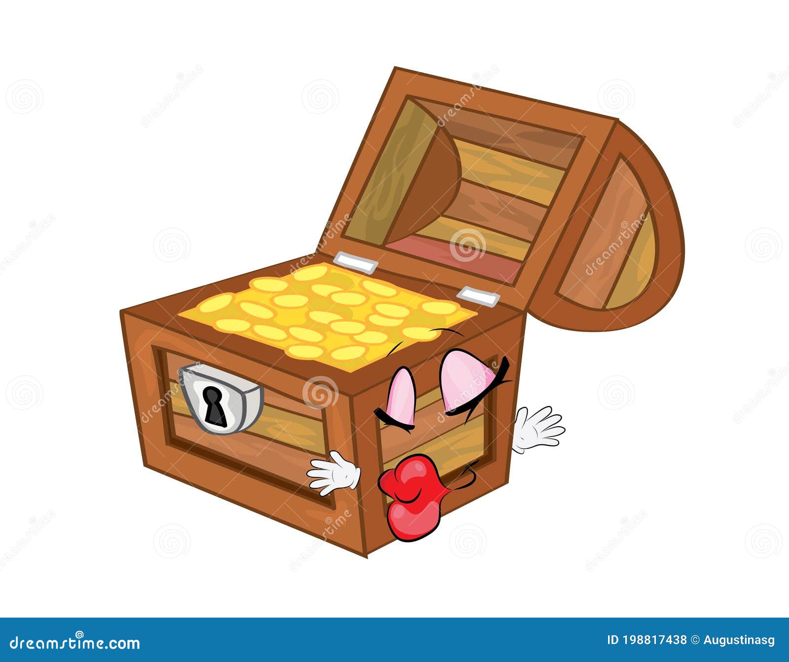 Kissing Cartoon Illustration Of Opened Chest Icon | CartoonDealer.com ...