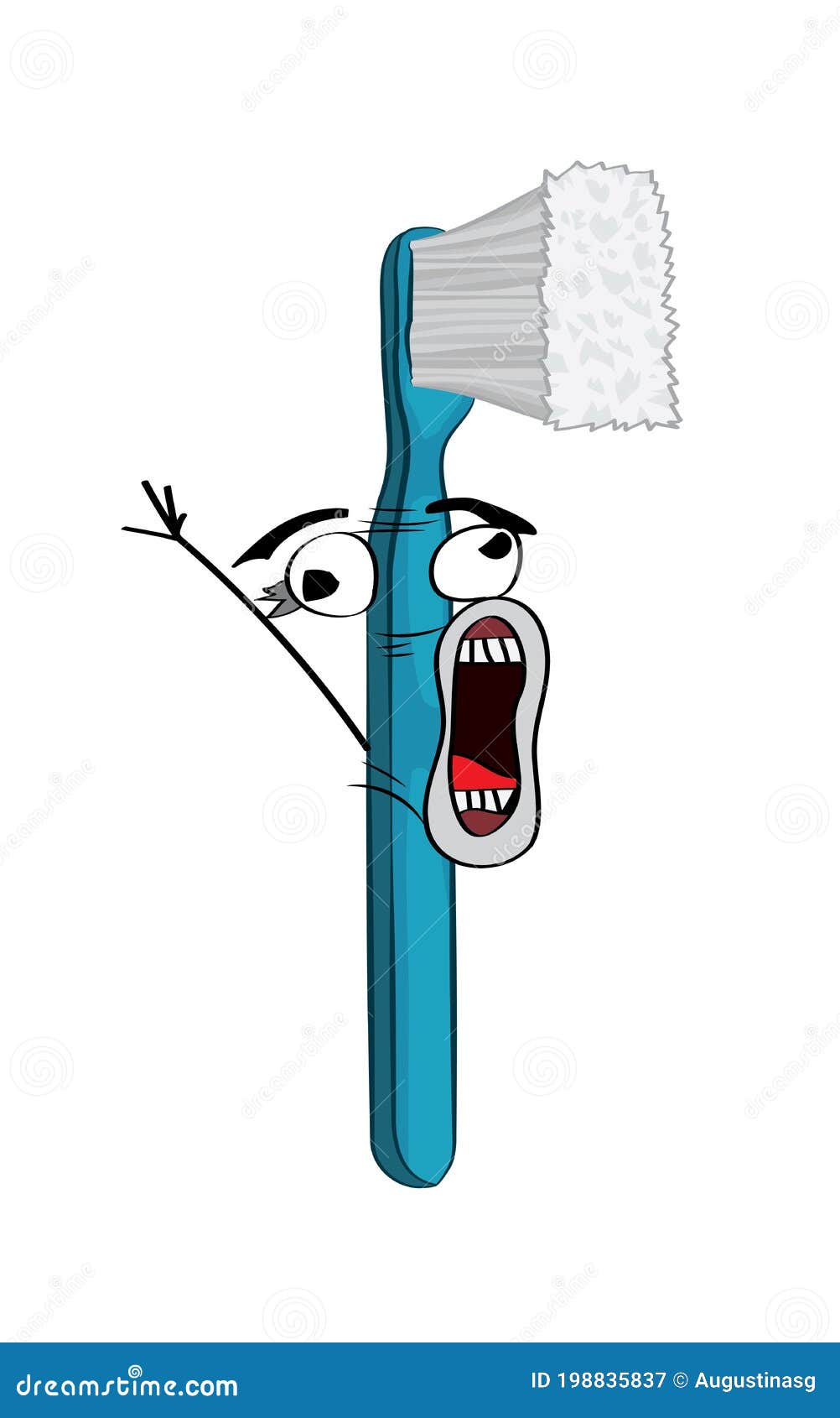 Crazy Toothpaste Cartoon Royalty-Free Illustration | CartoonDealer.com ...