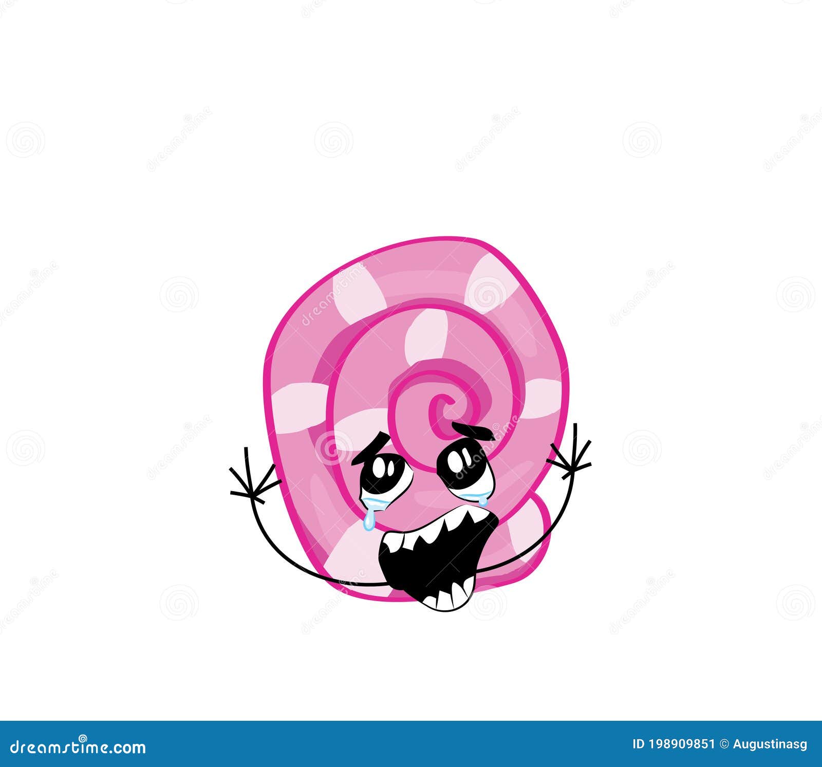 Crying Internet Meme Illustration Of Snail Shell Royalty-Free Cartoon ...