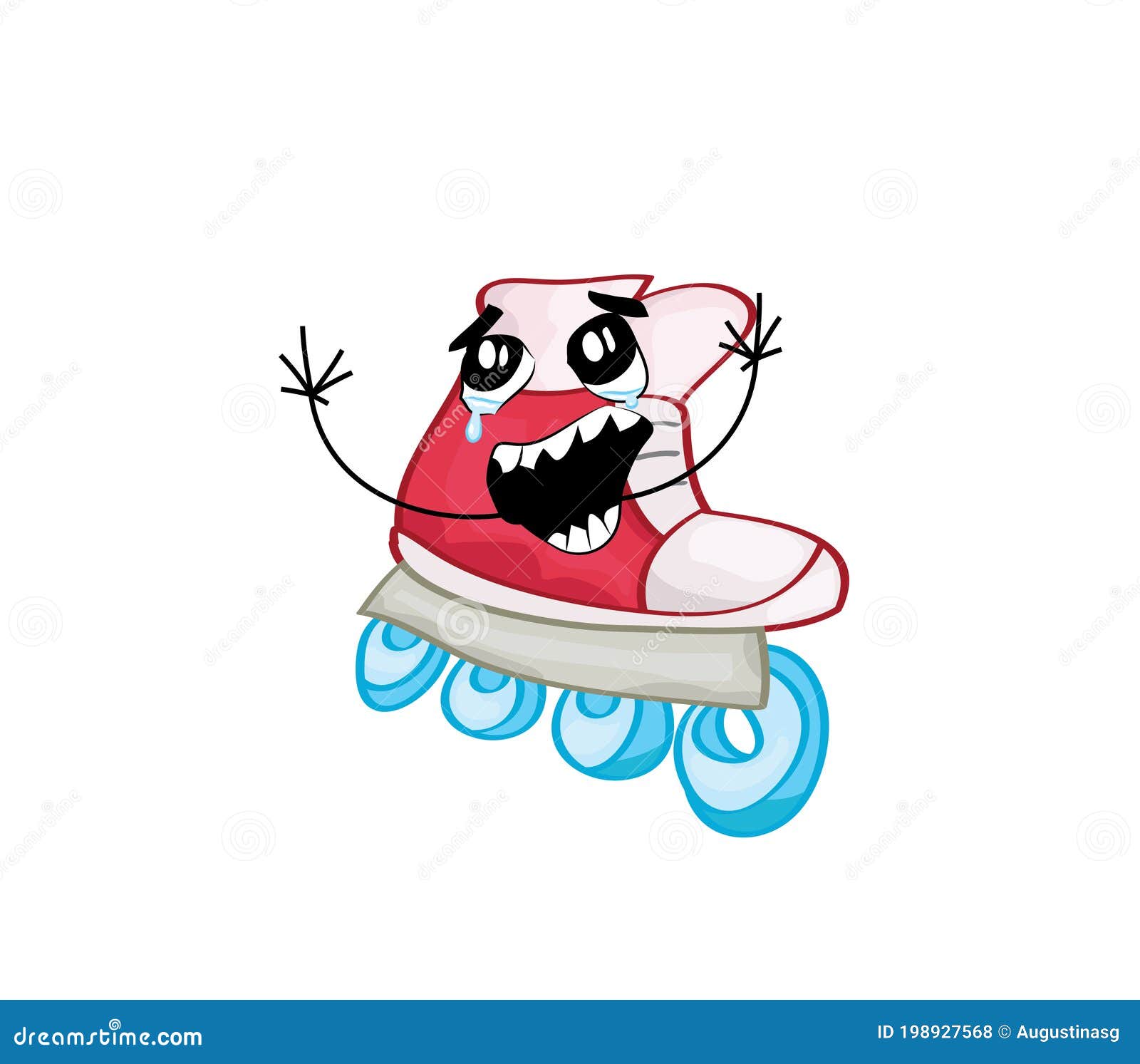 Crying Internet Meme Illustration Of Rollerblade | CartoonDealer.com ...