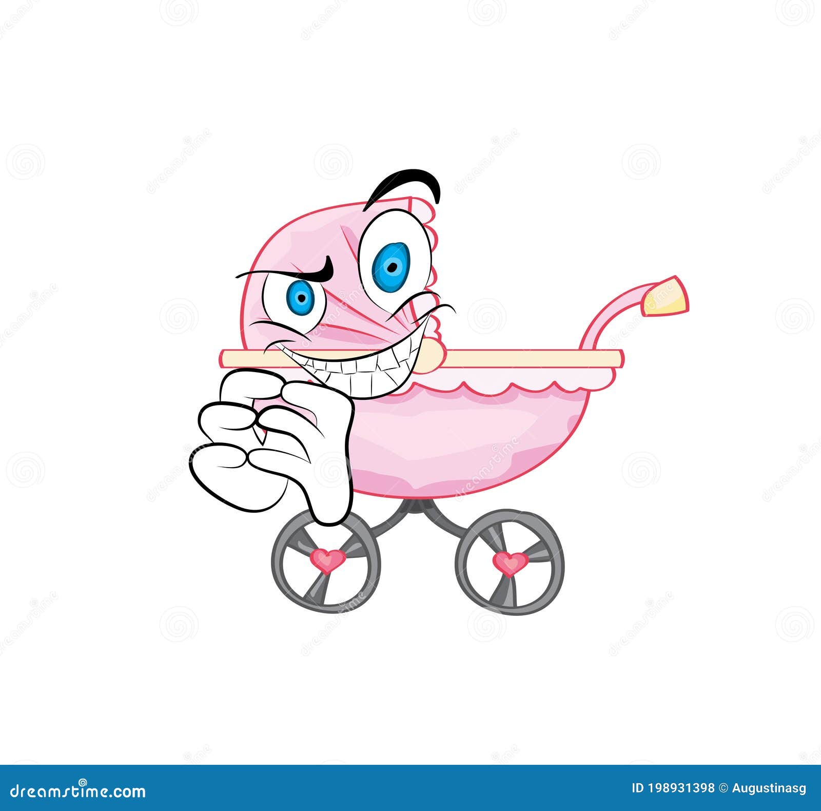 Evil Baby Cartoon Vector | CartoonDealer.com #31439839