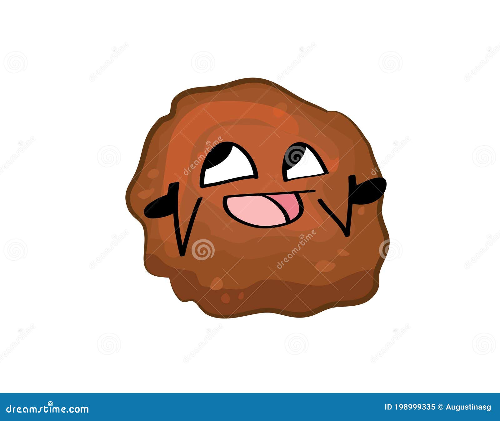 Happy Internet Meme Illustration Of Meatball Royalty-Free Cartoon ...