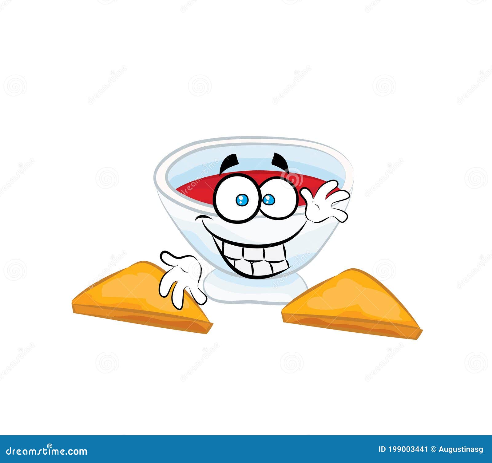 Happy Nachos Day. Cute Happy Funny Yellow Colored Nacho. Vector Cartoon ...