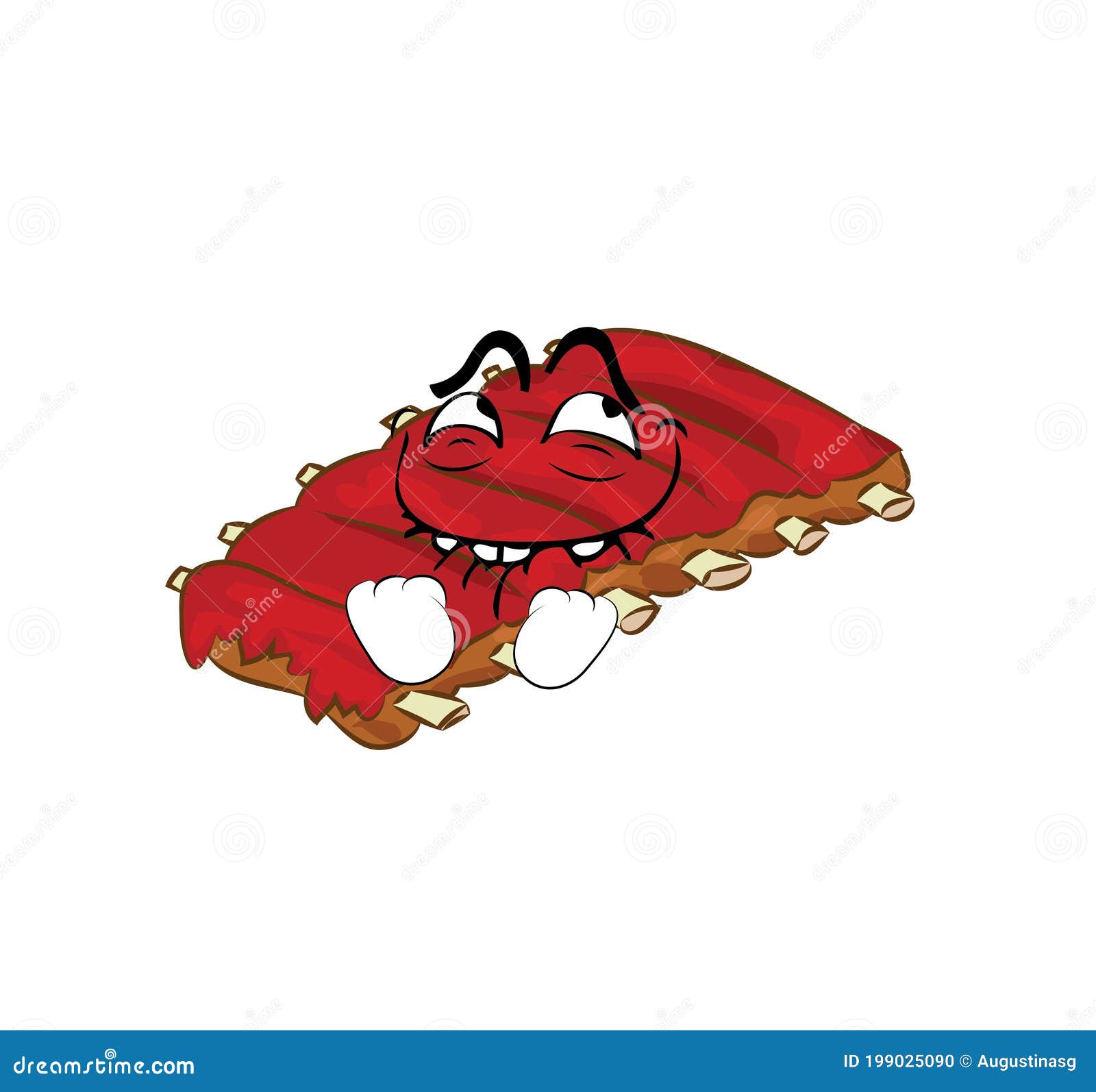 Comic Internet Meme Illustration Of Bbq Ribs Stock Illustration ...