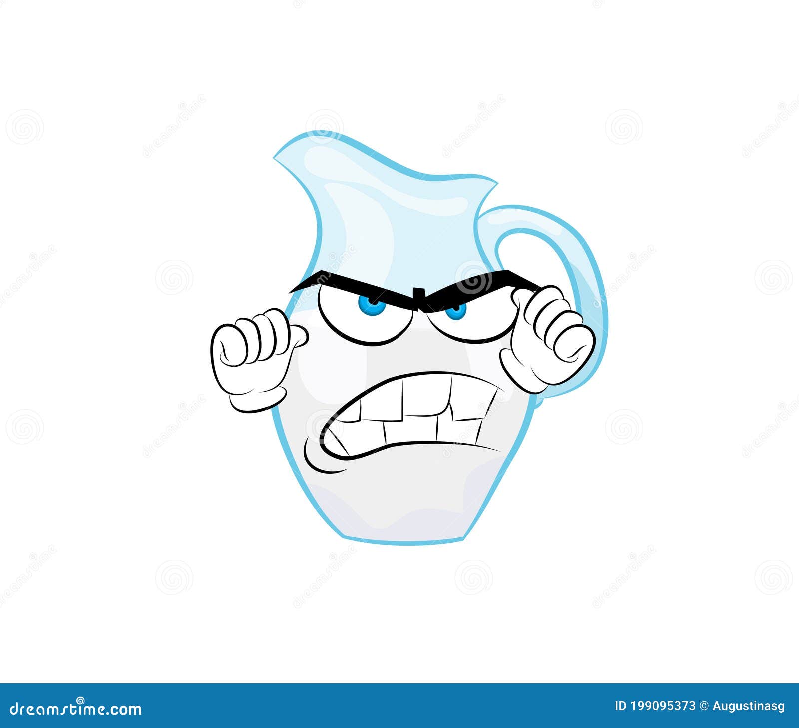 Angry Milk Mushroom Mascot Cartoon | CartoonDealer.com #118918399