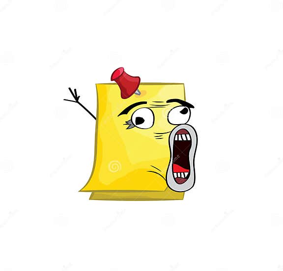 Crazy Internet Meme Illustration of Sticky Note Stock Illustration ...