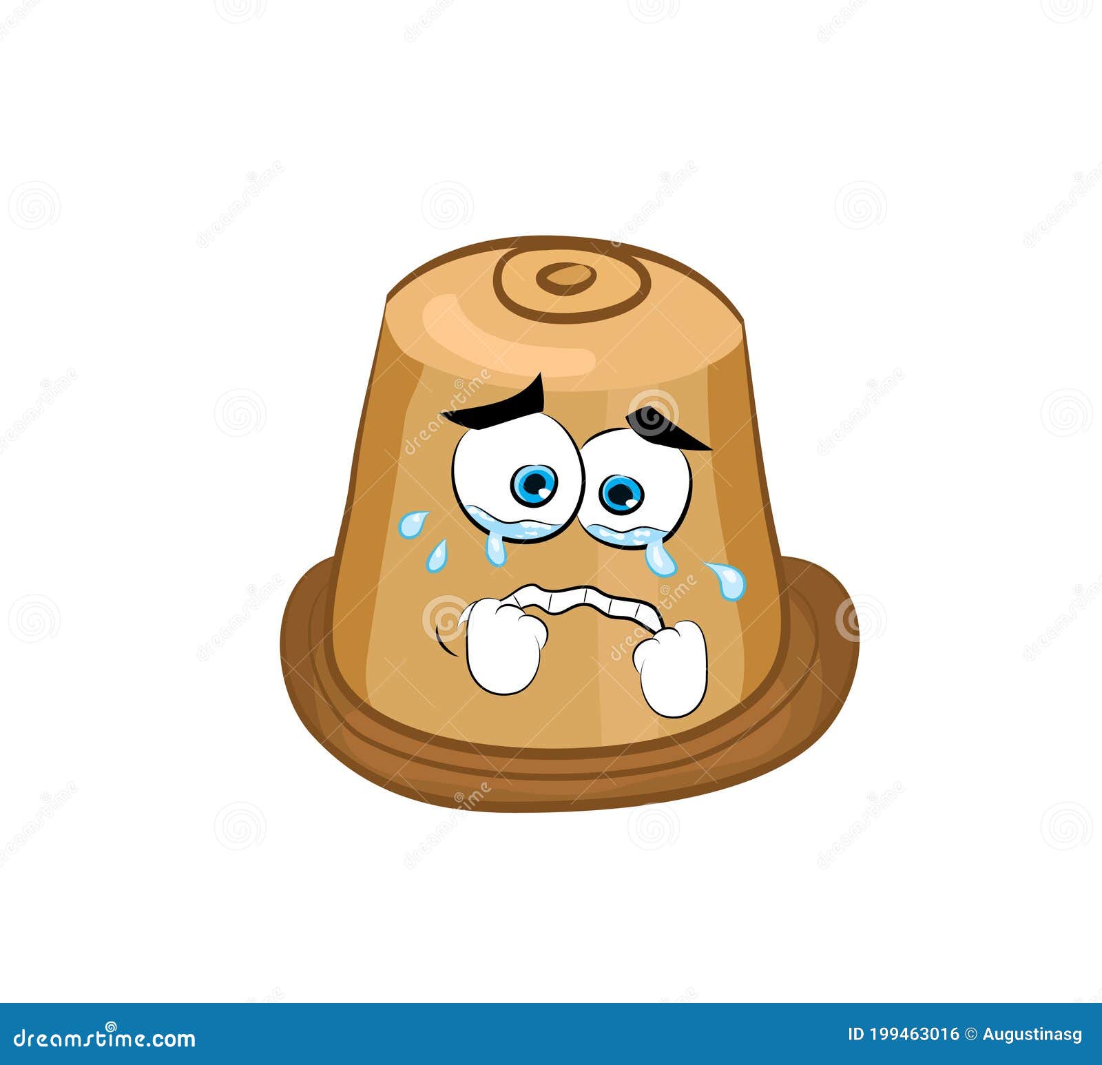 Crying Coffee Vending Machine In A Karakter Vector Illustration ...