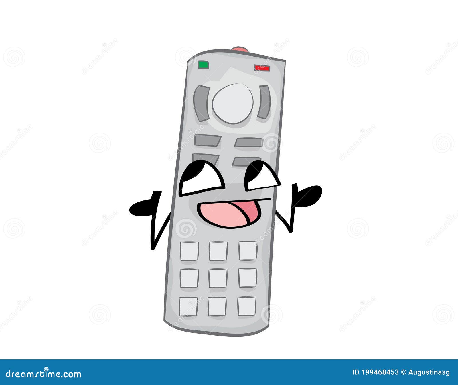 Happy Internet Meme Illustration of TV Remote Control Stock ...