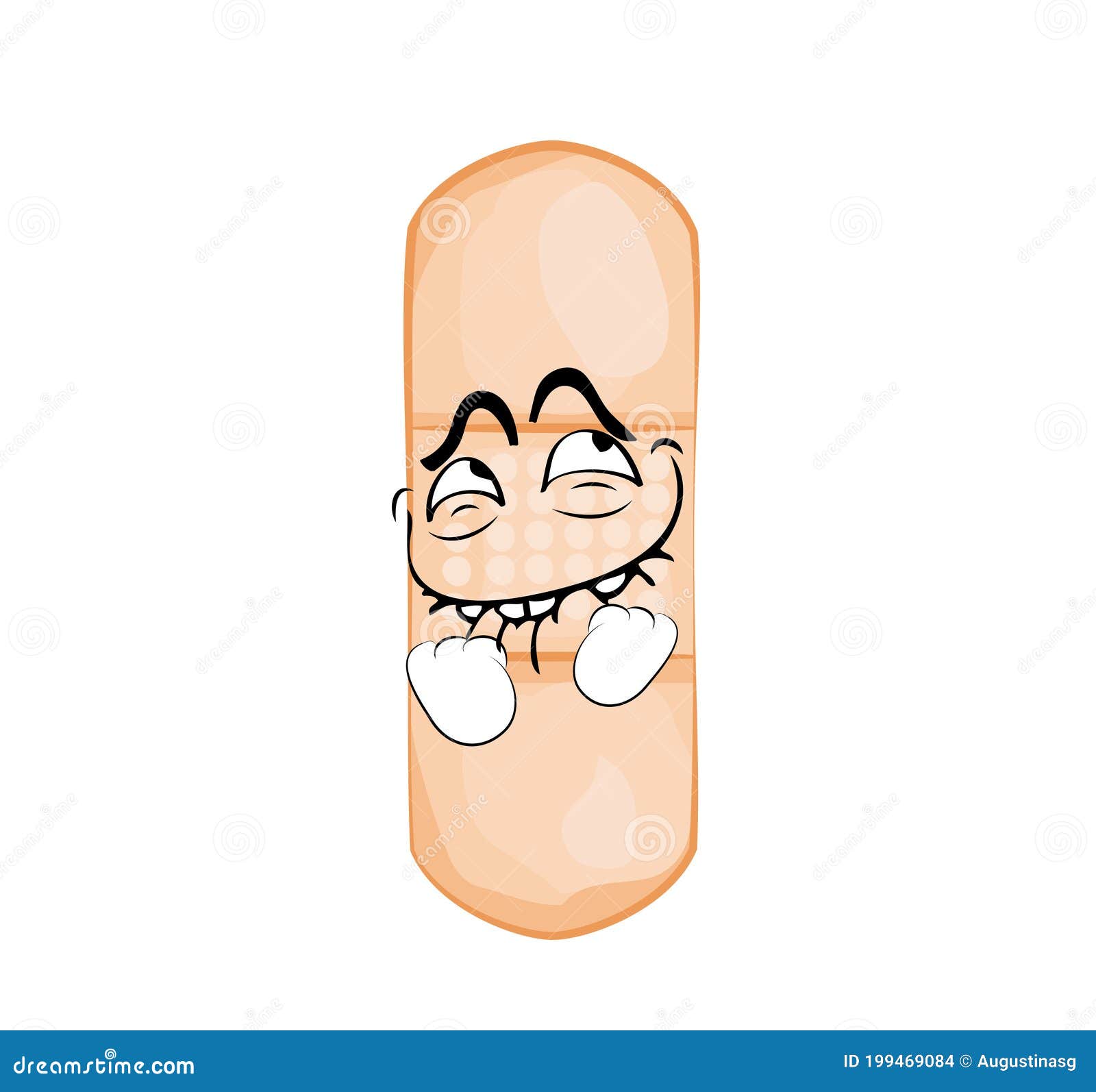 Comic Internet Meme Illustration of Medical Plaster Stock Illustration ...