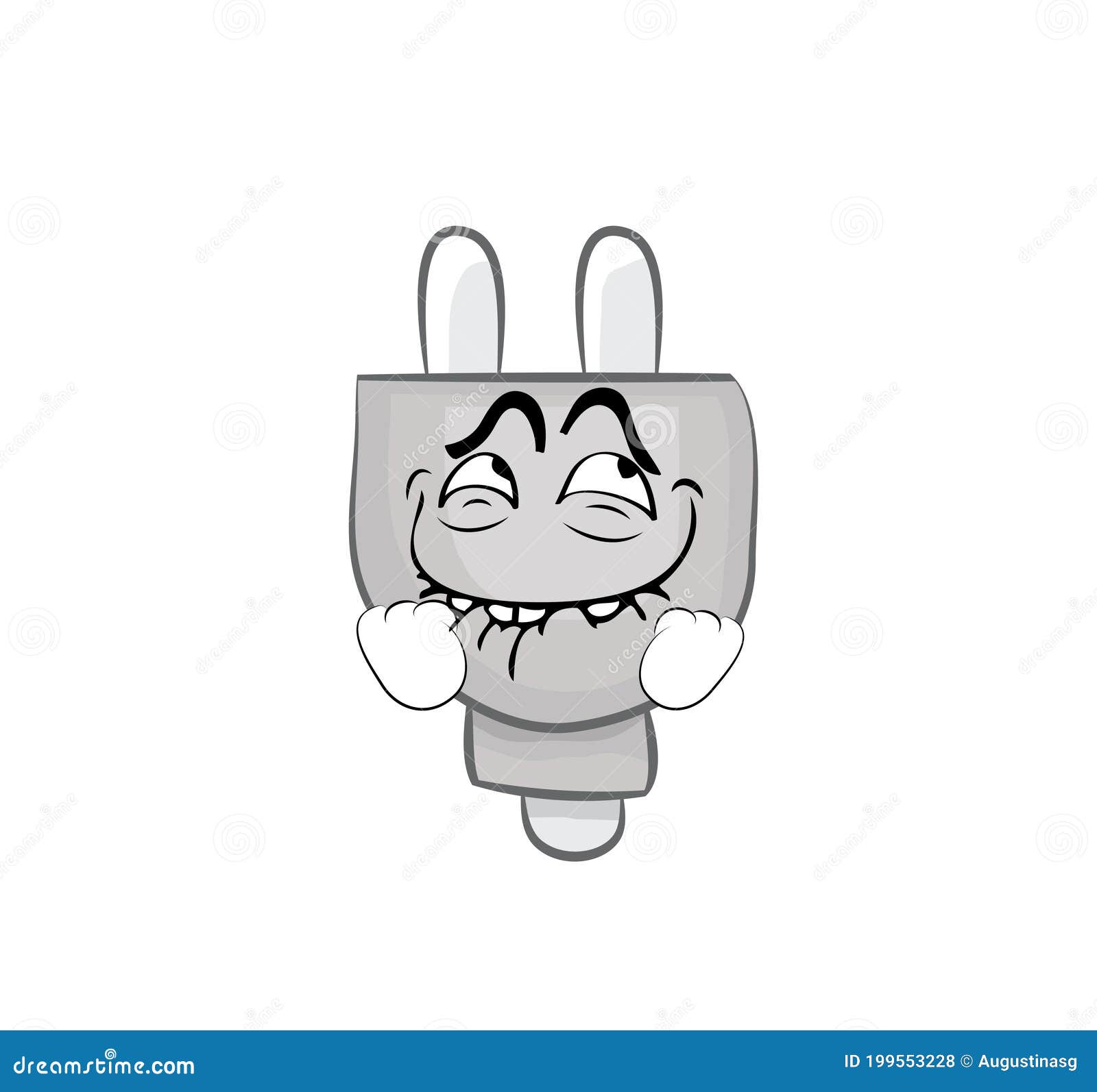 Comic Internet Meme Illustration of Electric Plug Stock Illustration ...