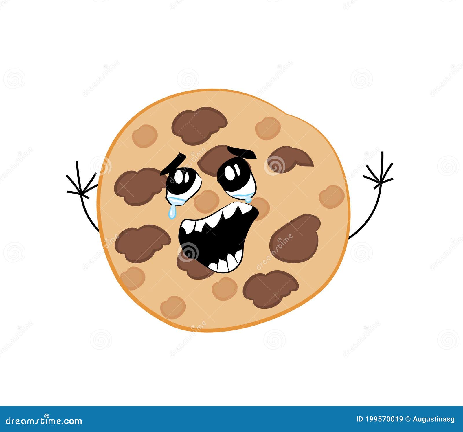 Crying Chocolate Candies Mascot Cartoon | CartoonDealer.com #120015791
