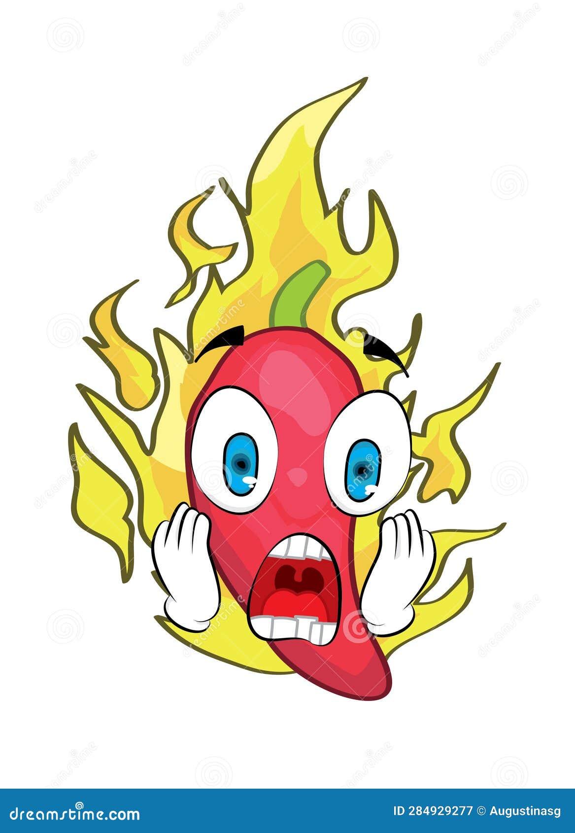Surprised Chilli Cartoon | CartoonDealer.com #47922176