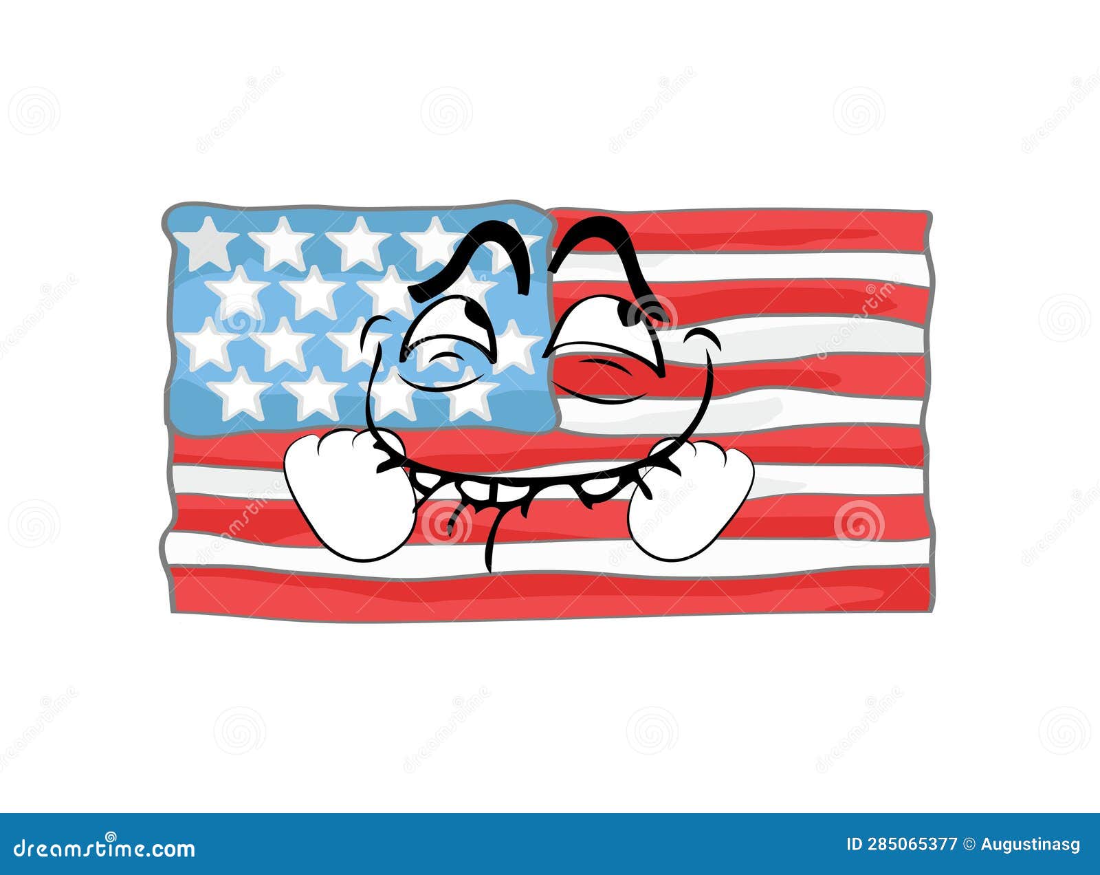 Meme Map Of America - Funny Stereotypes Cartoon Vector | CartoonDealer ...