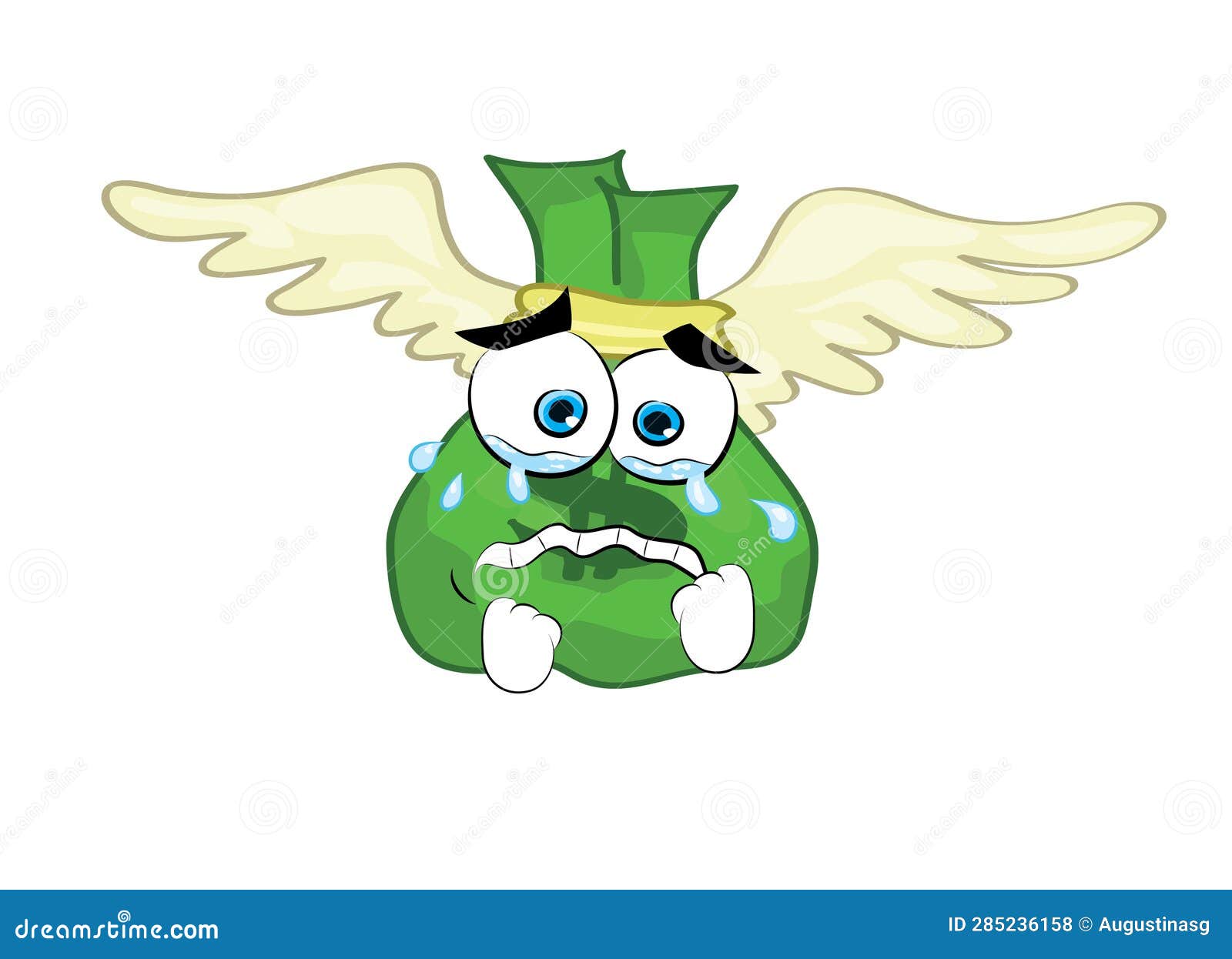 Crying Money Cartoon | CartoonDealer.com #48768539