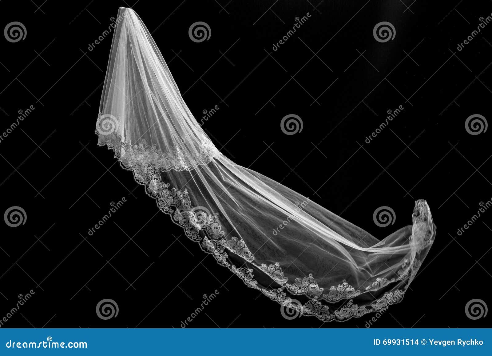 Veil on black background stock photo. Image of design - 69931514