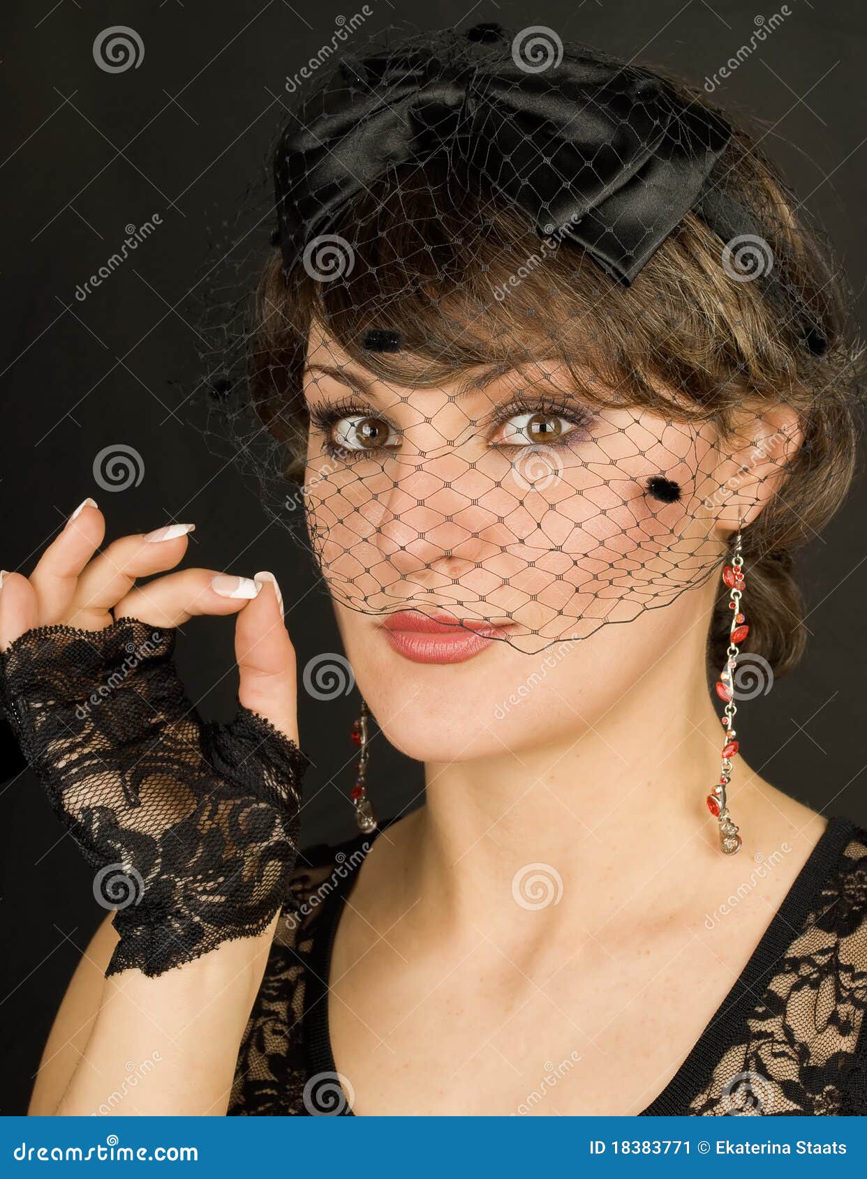 Veil lady. stock image. Image of emotion, widow, flirt - 18383771