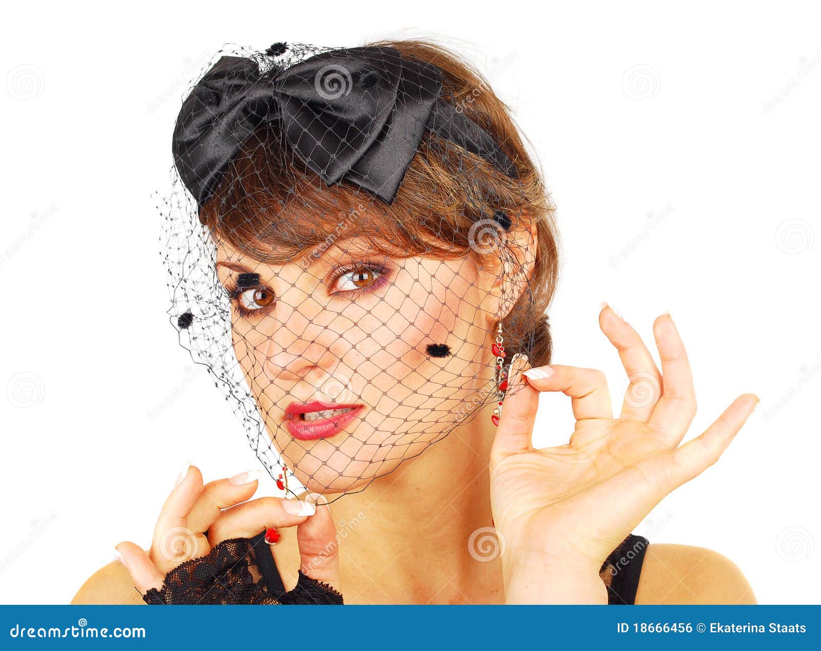 Veil lady. stock photo. Image of classical, glamour, perfect - 18666456
