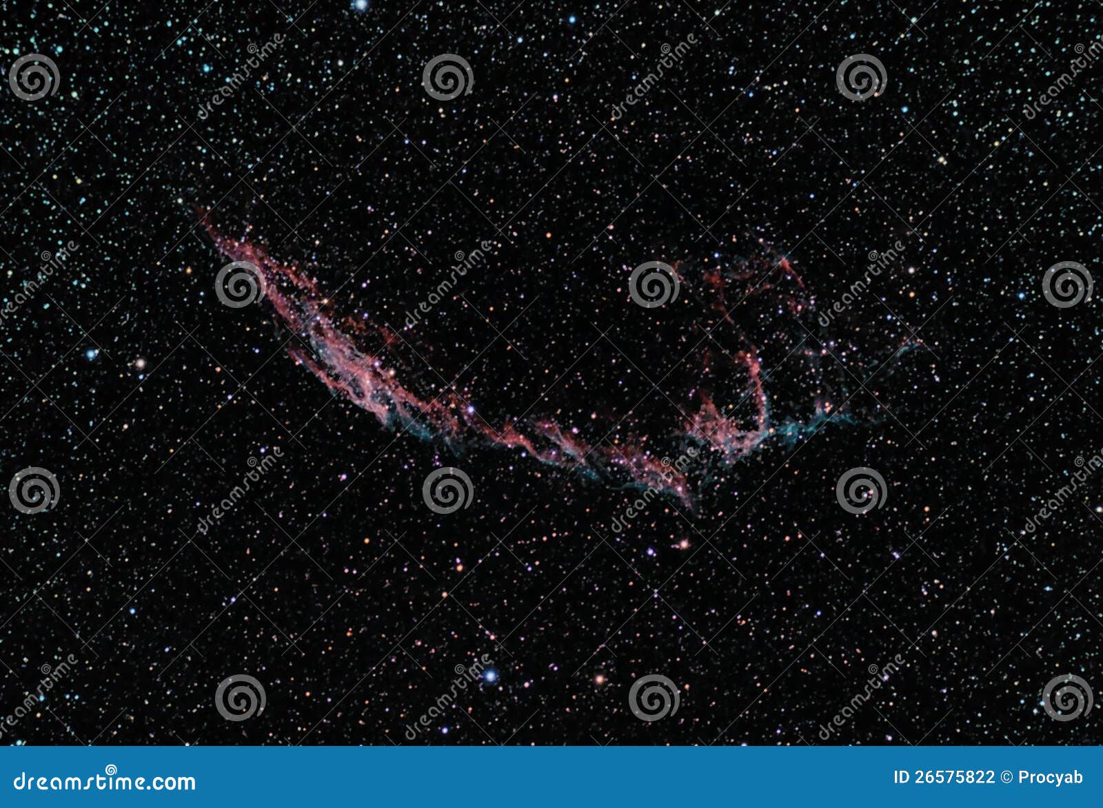 Veil nebula stock photo. Image of astrophotography, cosmos - 26575822